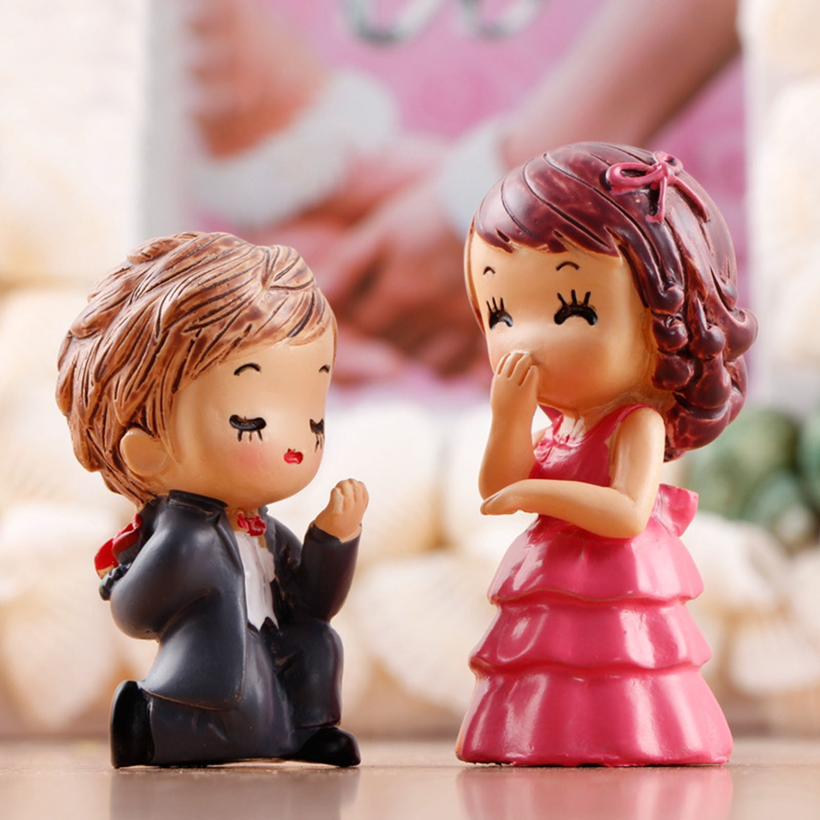 ABPWLY 2PC Couple Doll Cute Proposal Couple Doll Set Romantic and Cozy ...