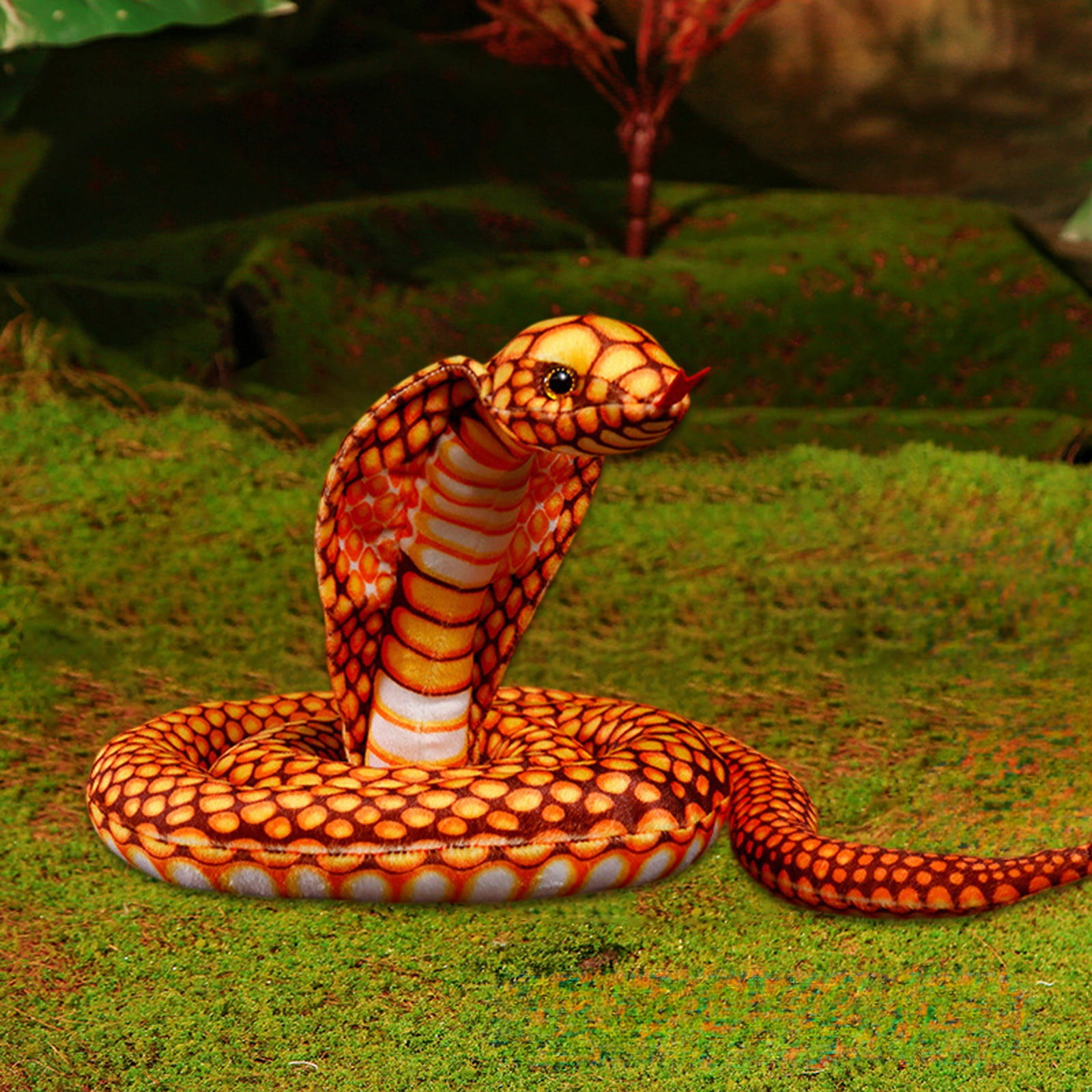 ABPWLY Cobras Stuffed Animals Snake Toy Stuffed Snake Animals Lifelike ...