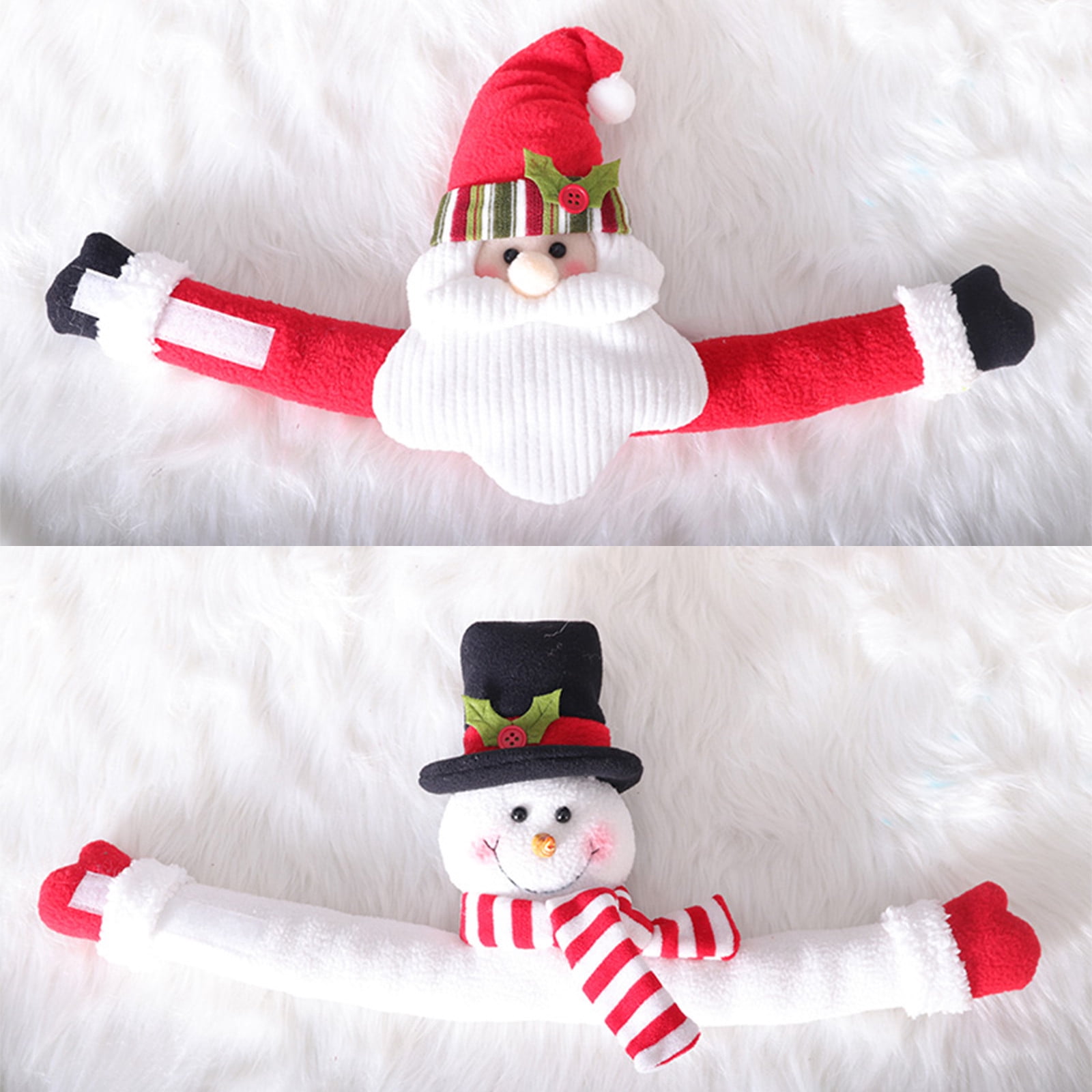 ABPWLY Home Christmas Curtain Buckle Strap Santa Claus Flannel Tie ...