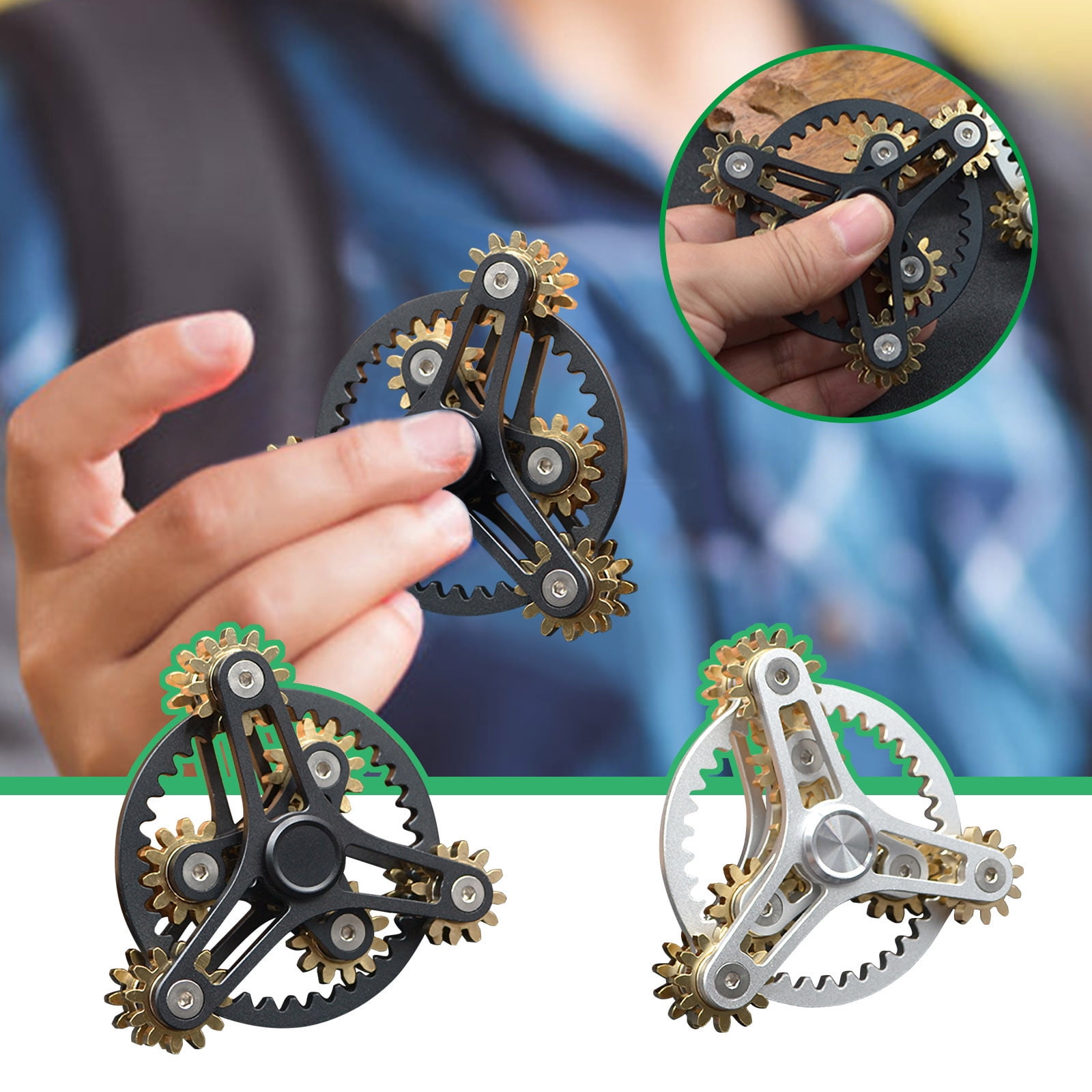 ABPWLY Toys Advanced Dearing Turntable Gear Linkage Manual Rotating ...