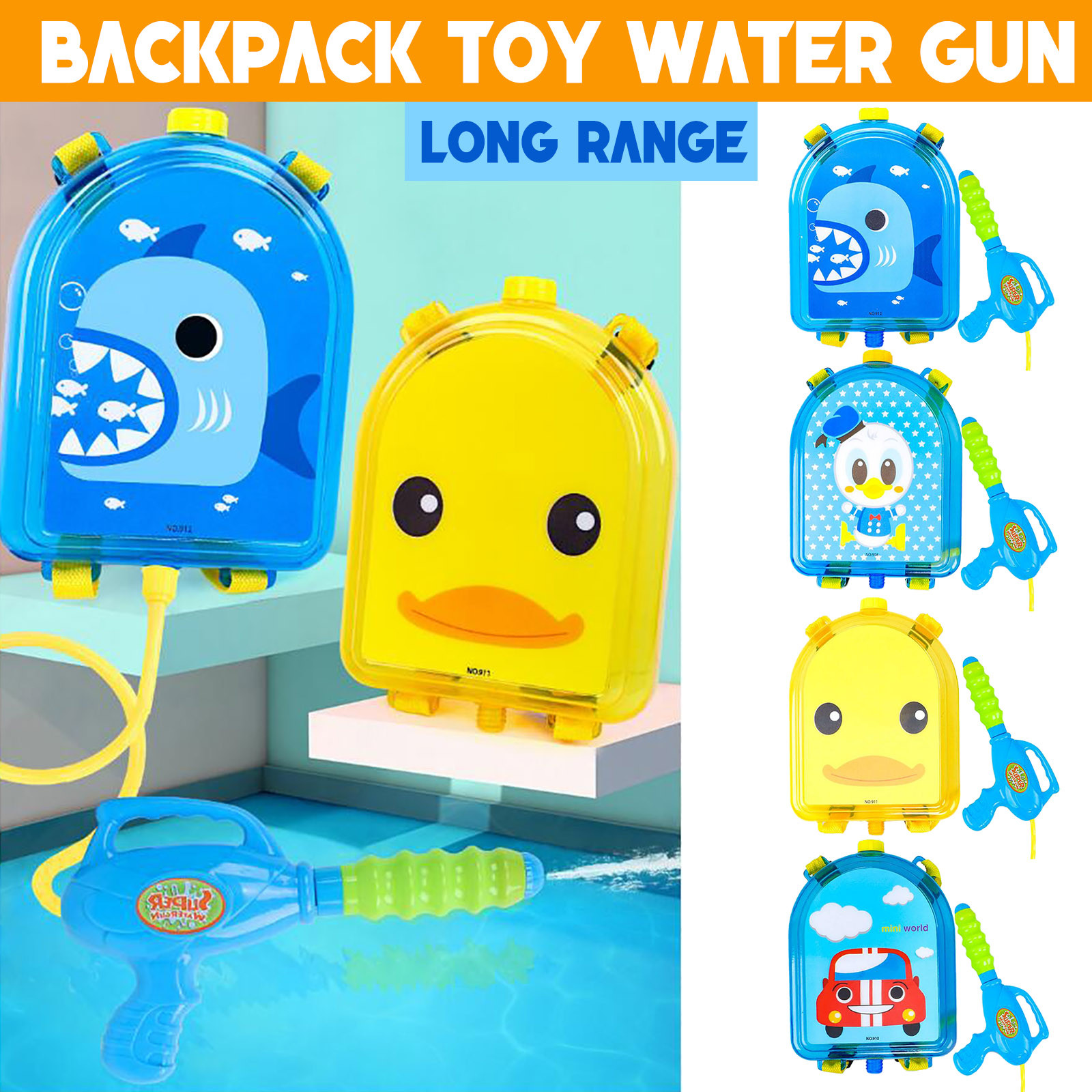ABPWLY Toys Childrens Backpack Water Spray Toy Outdoor Summer Beach ...