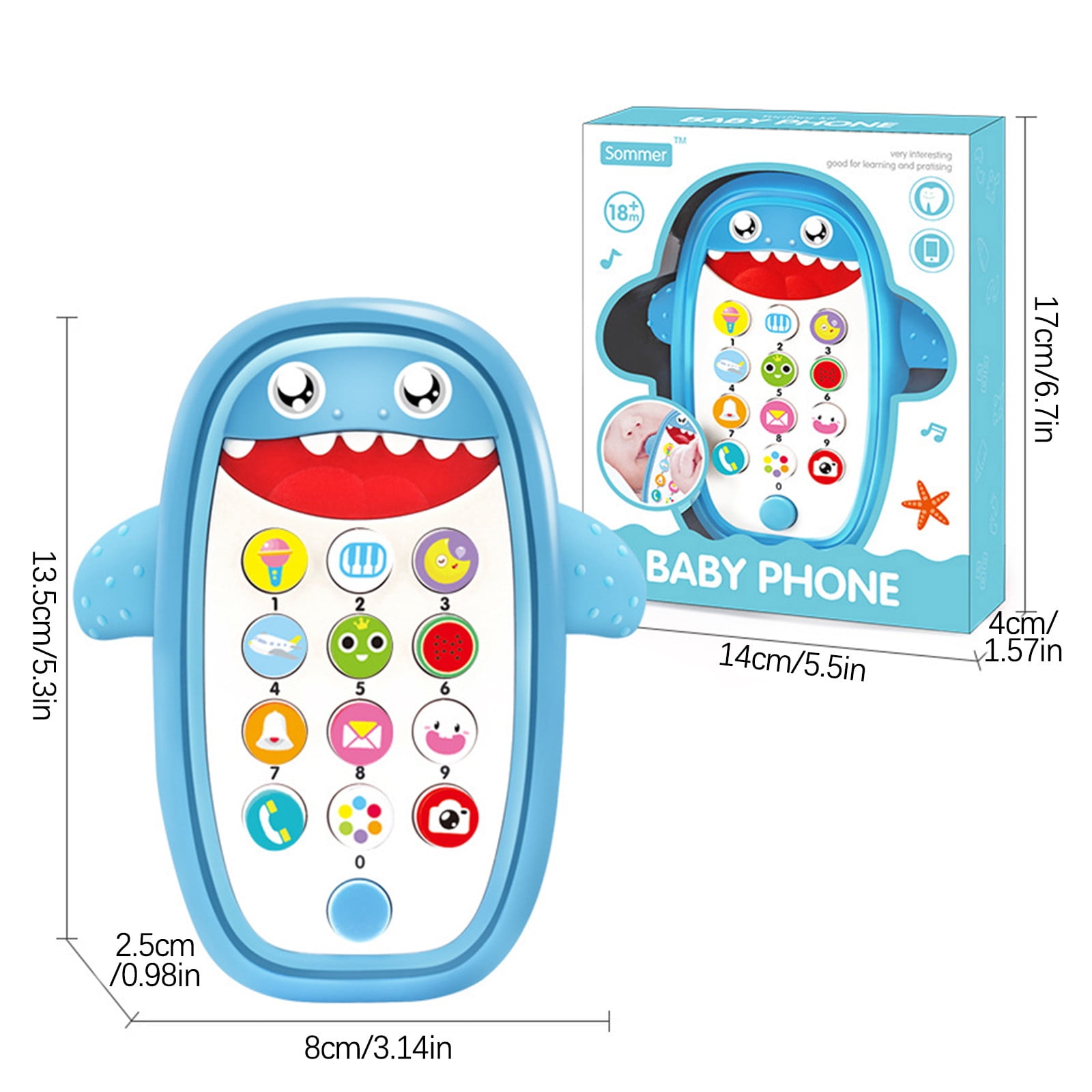 ABPWLY Toys Childrens Intelligent Early Education Learning Simulation ...