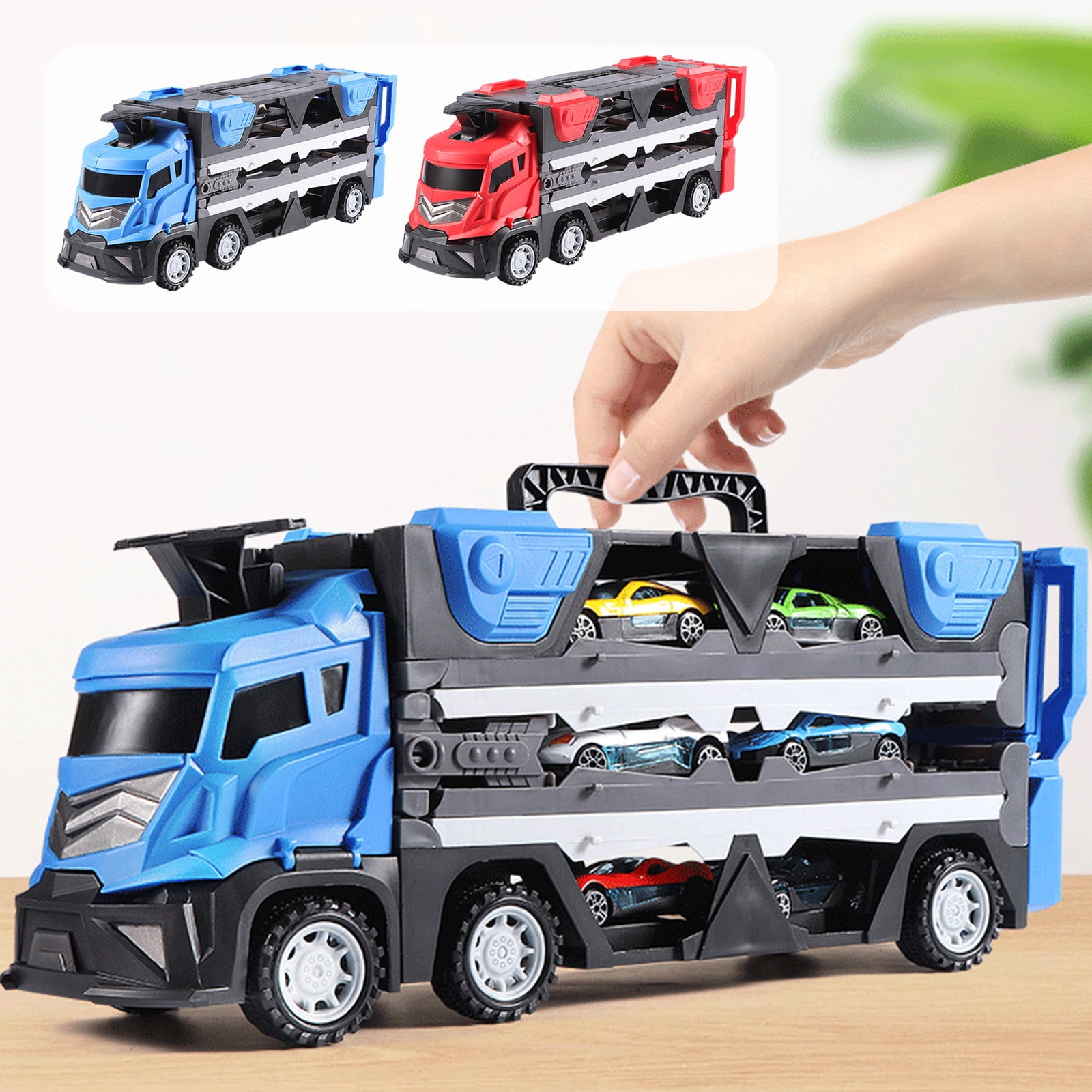ABPWLY Toys Deformation Folding Catapult Rail Car Storage Container ...
