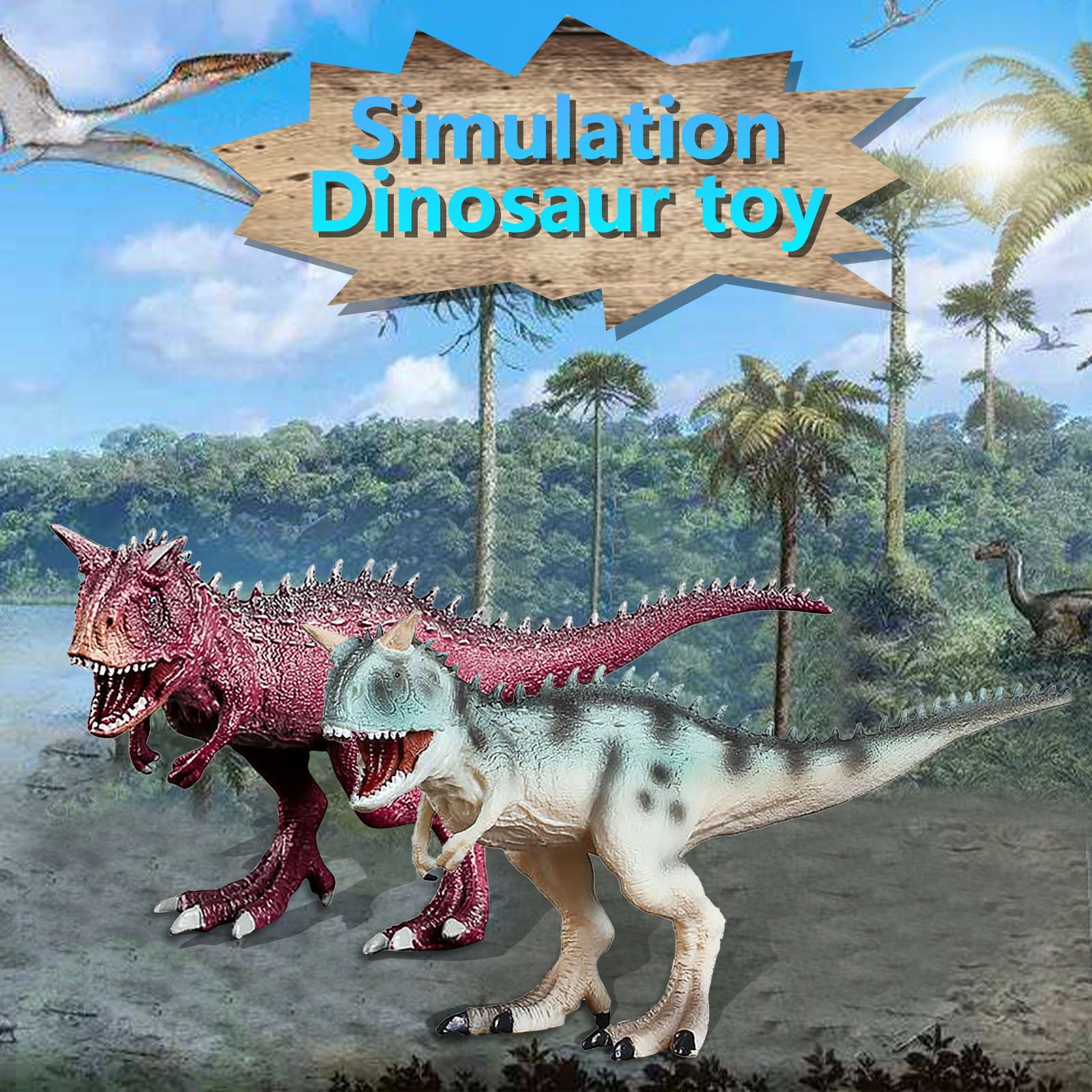 ABPWLY Toys Educational Simulated Dinosaur Model Kids Children Toy Gift ...
