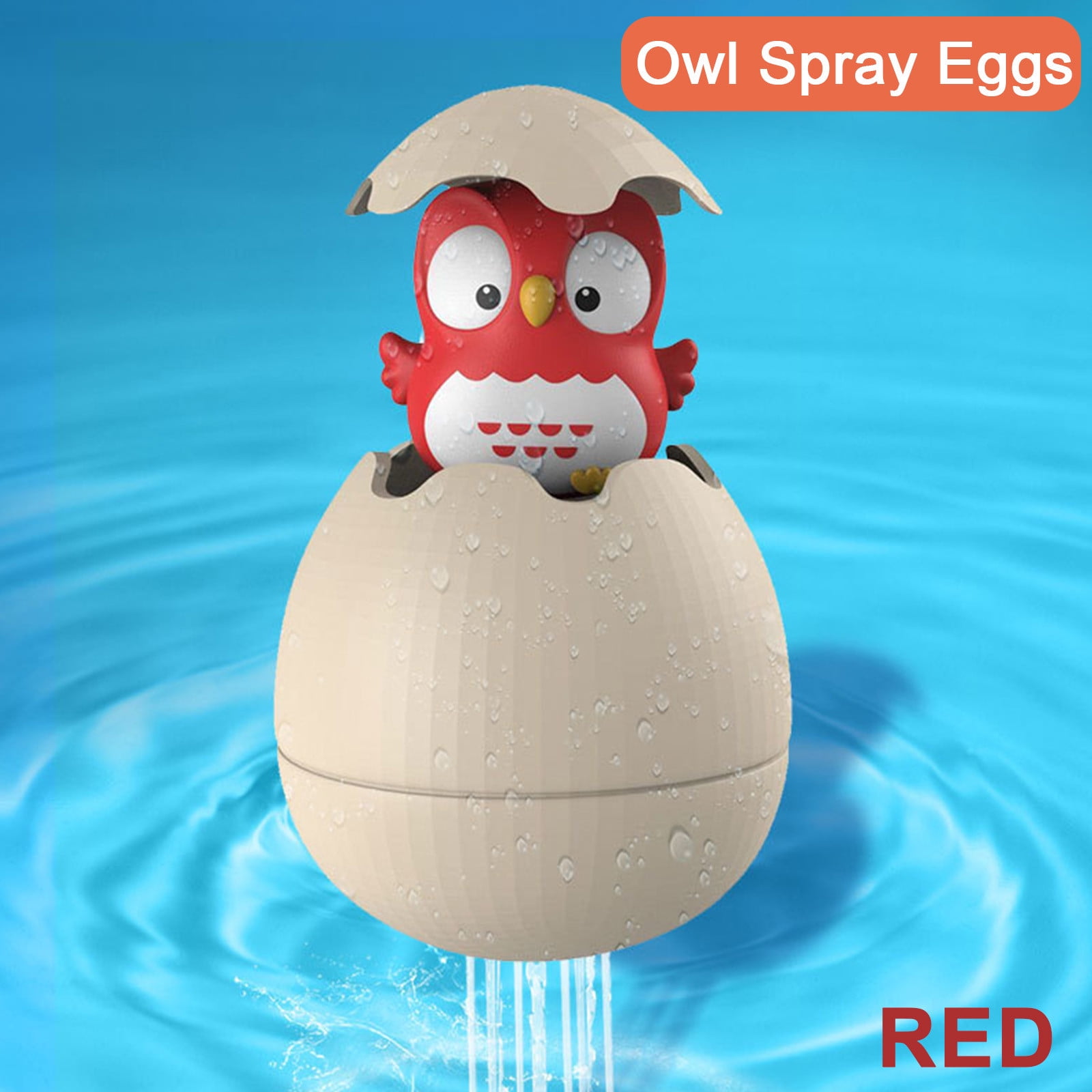 ABPWLY Toys Kid Bath Toy Squirting Cute Owl Shape Eco Friendly Bathtub ...