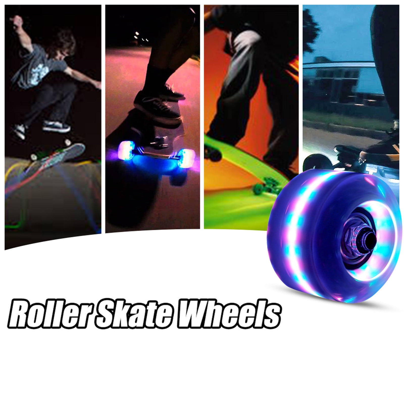 ABPWLY Toys Light Up Roller Skate Wheels 32mm with Bearings and ...