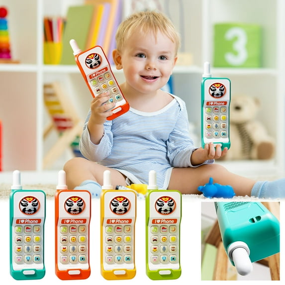 ABPWLY Toys Mini Cell Phone Toy with Music and Flash Light for ...