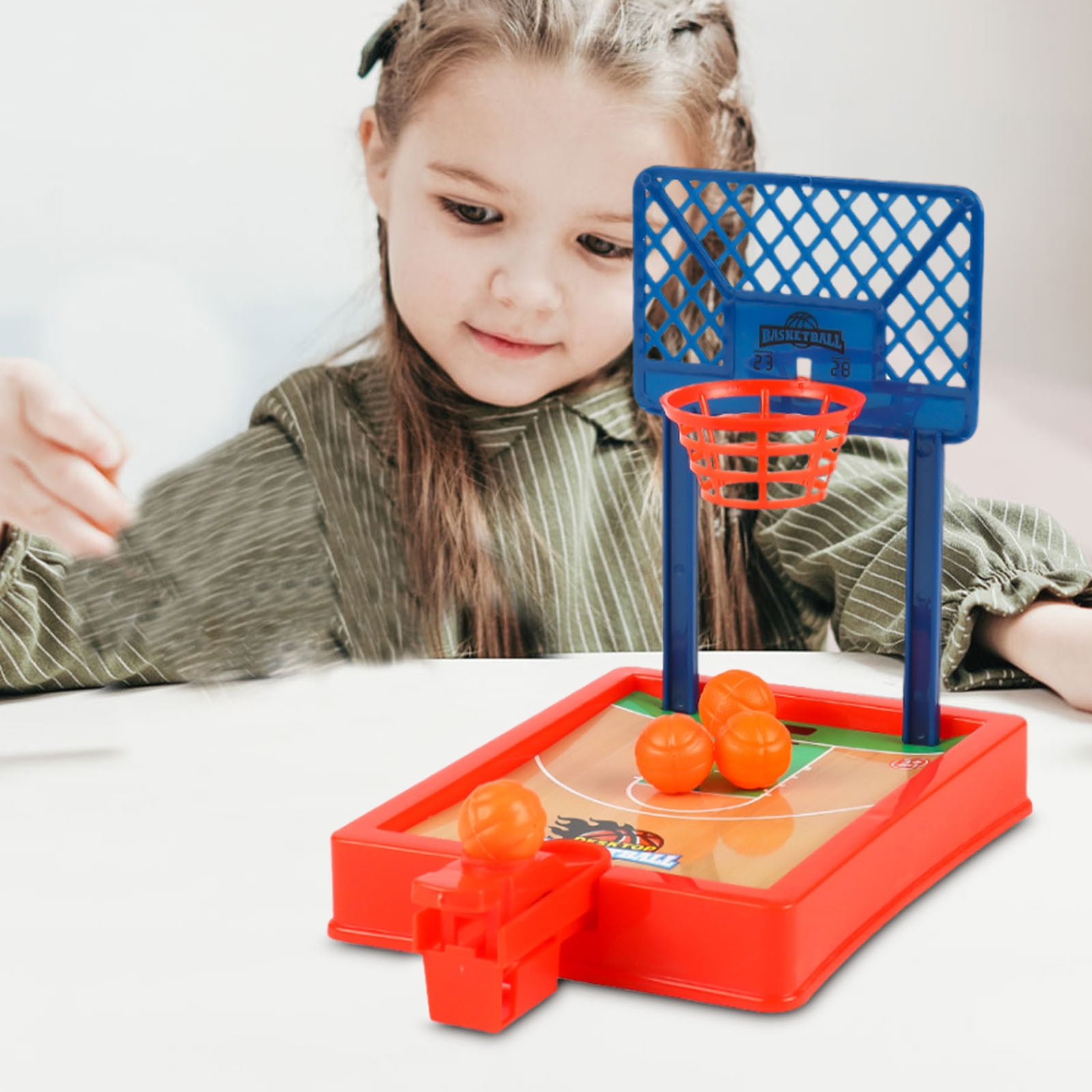 ABPWLY Toys Mini Desktop Basketball Game Stand Two Player Finger Flick ...
