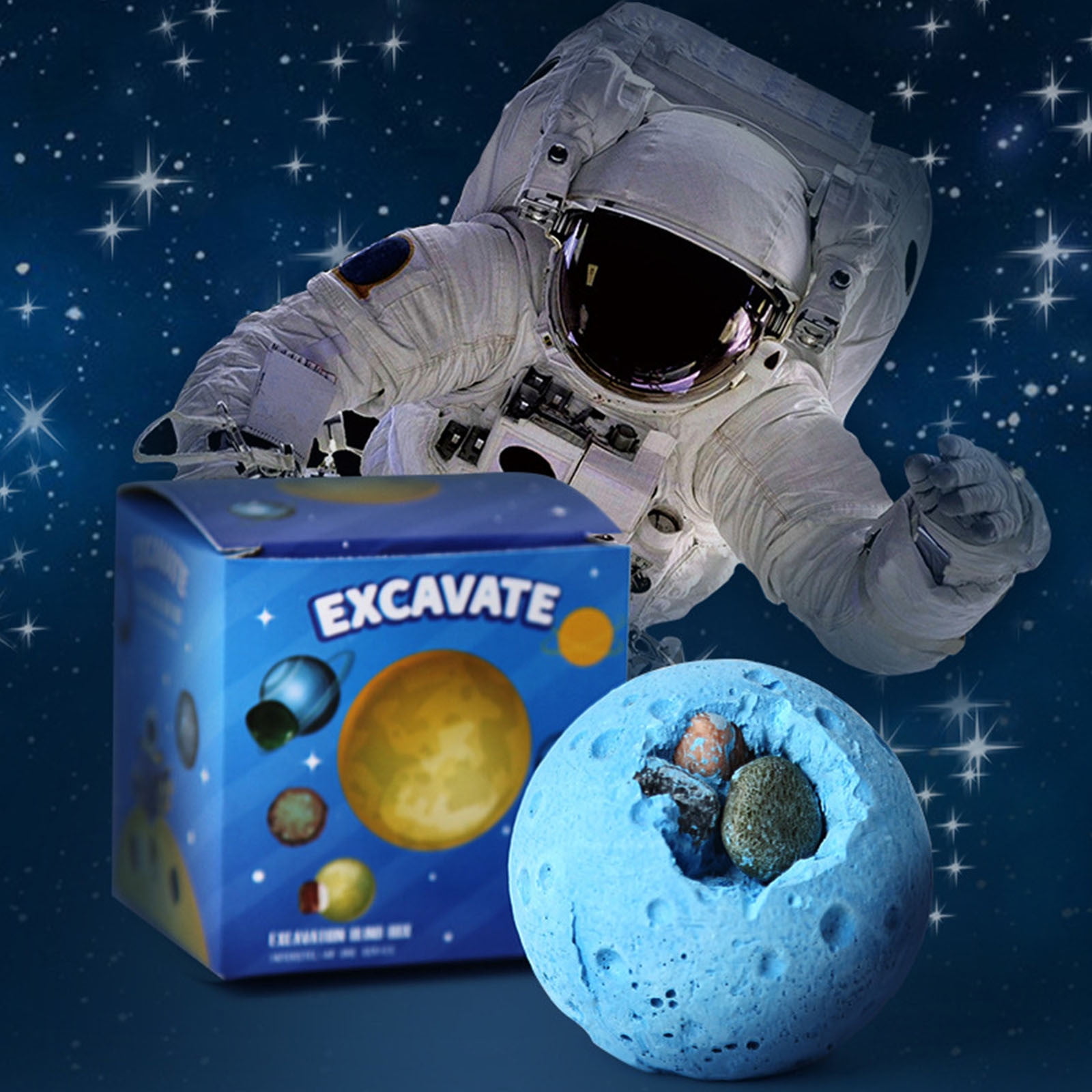 ABPWLY Toys Mining Gemstones Toy Planetary Science Kit with Dig Tools ...