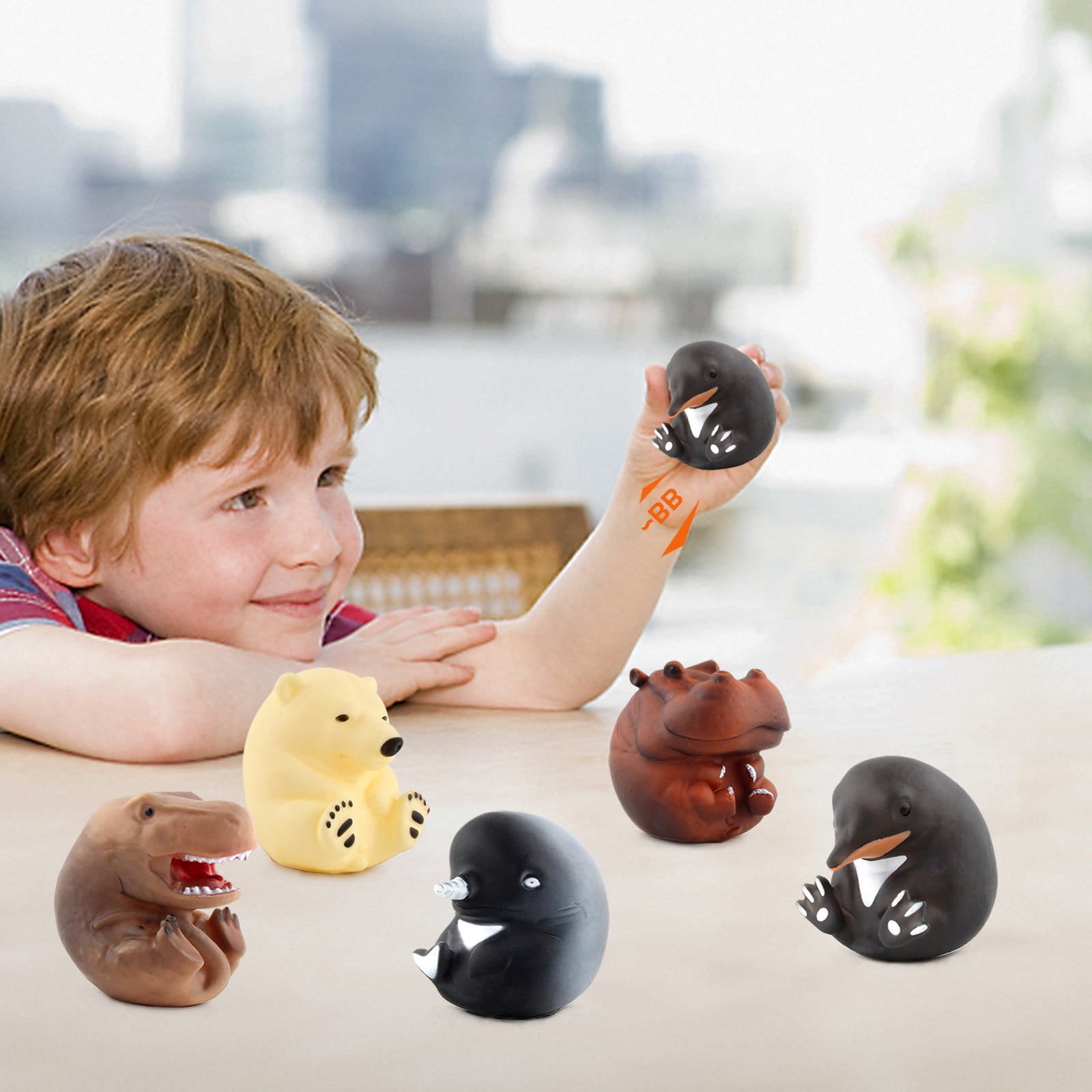 ABPWLY Toys Modeling Cartoon Toys Tabletop Decoration Stress Relief Set ...