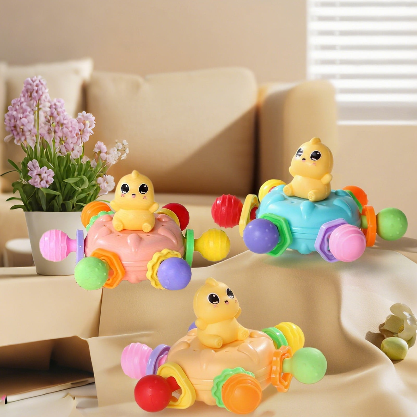 ABPWLY Toys Multisensory Textured Grasp Sphere With Rotation And Gentle ...