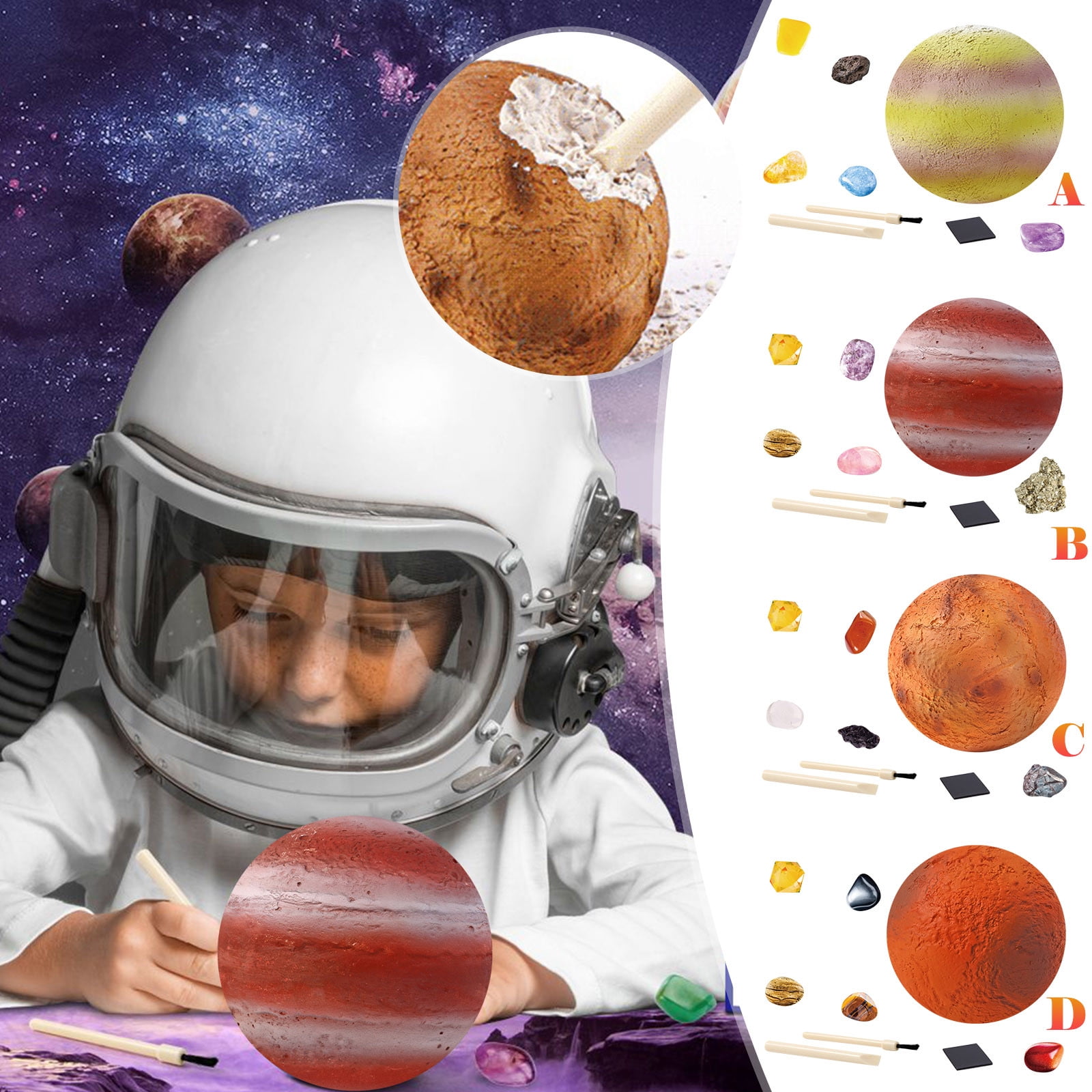 ABPWLY Toys Solar System Model Puzzle 3D DIY Paper Craft Educational ...