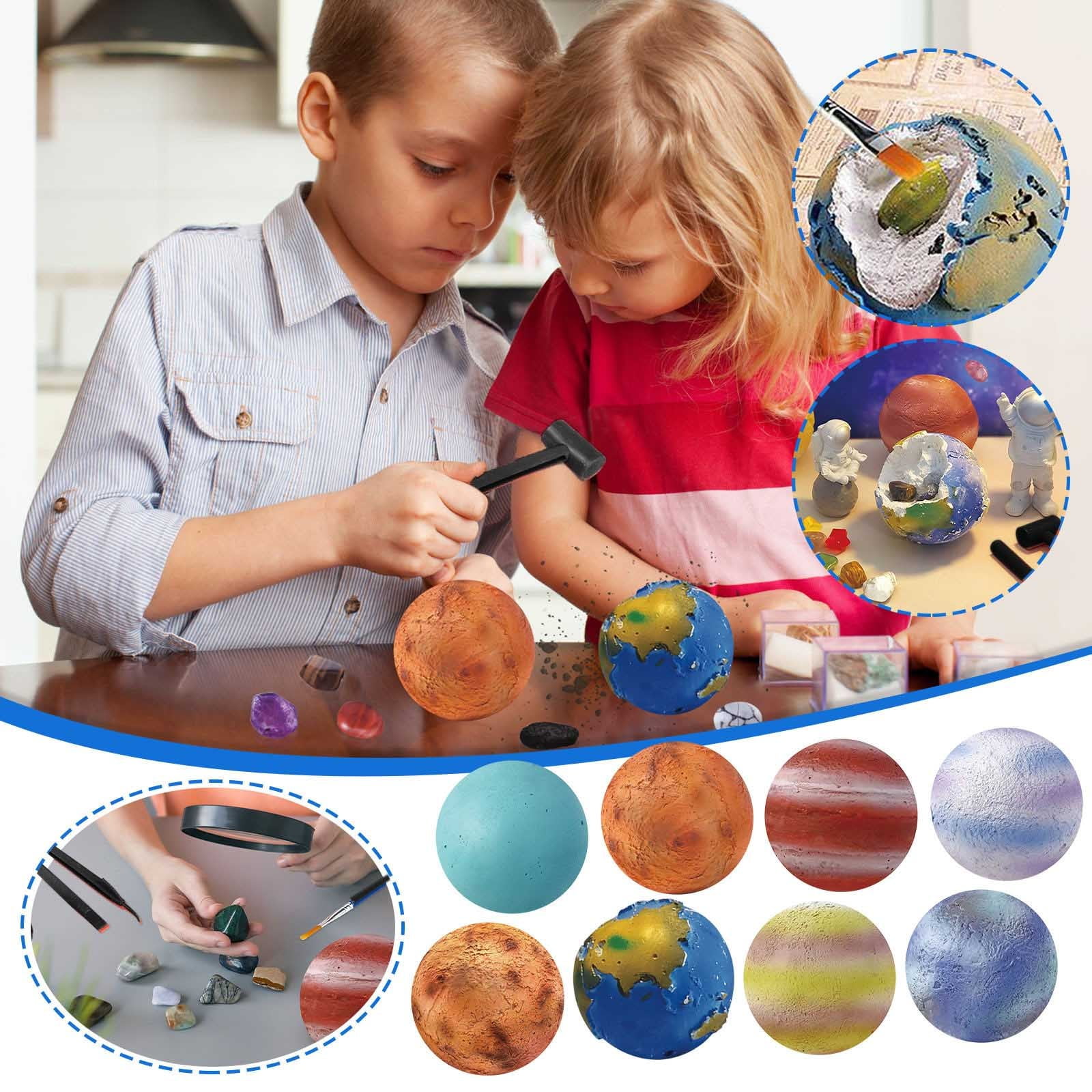 ABPWLY Toys Solar System Planet Dig Kit Archaeology Excavation Toy ...