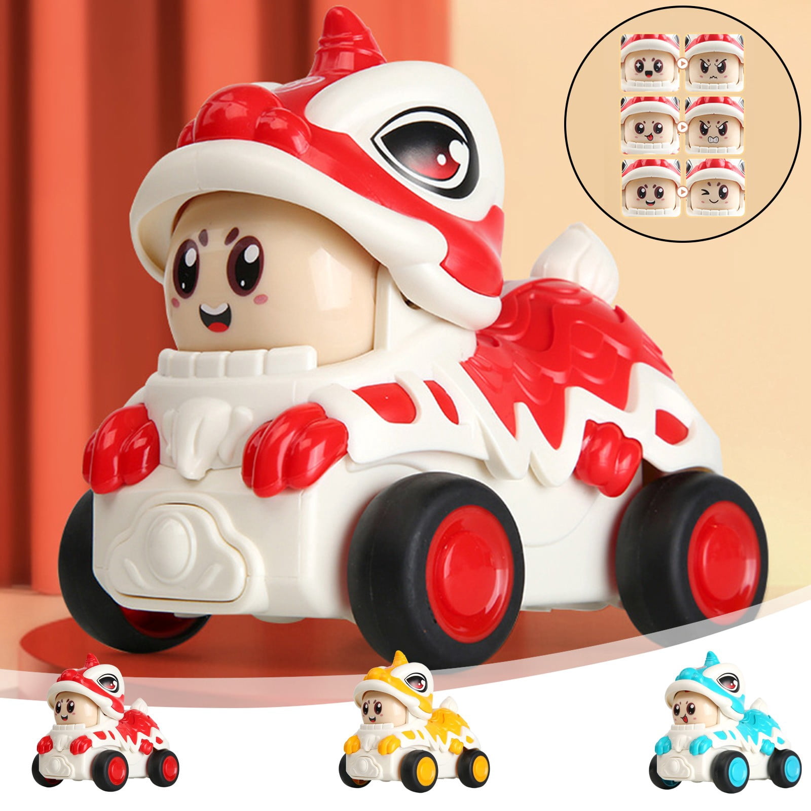 ABPWLY Toys Stunt Car Face Changing Dance 360 Degree Rotating Car ...