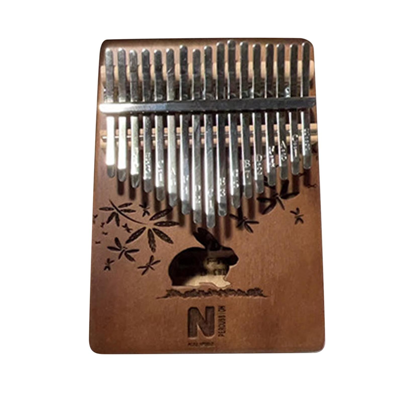 ABPWLY Toys Wooden 17-Tone Kalimba Thumb Piano Solid Wood Finger ...