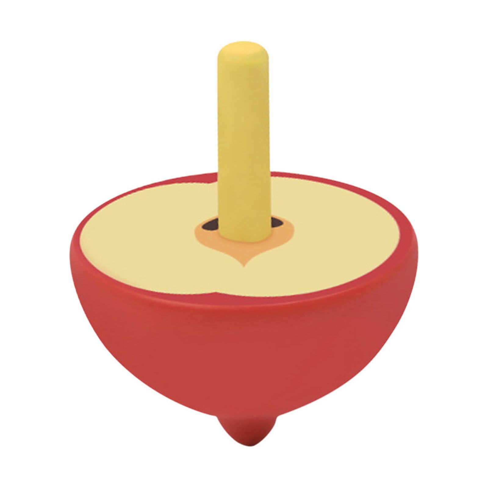 ABPWLY Toys Wooden Spinning Top Toy Colorful Rotating Fruit Tops Manual ...
