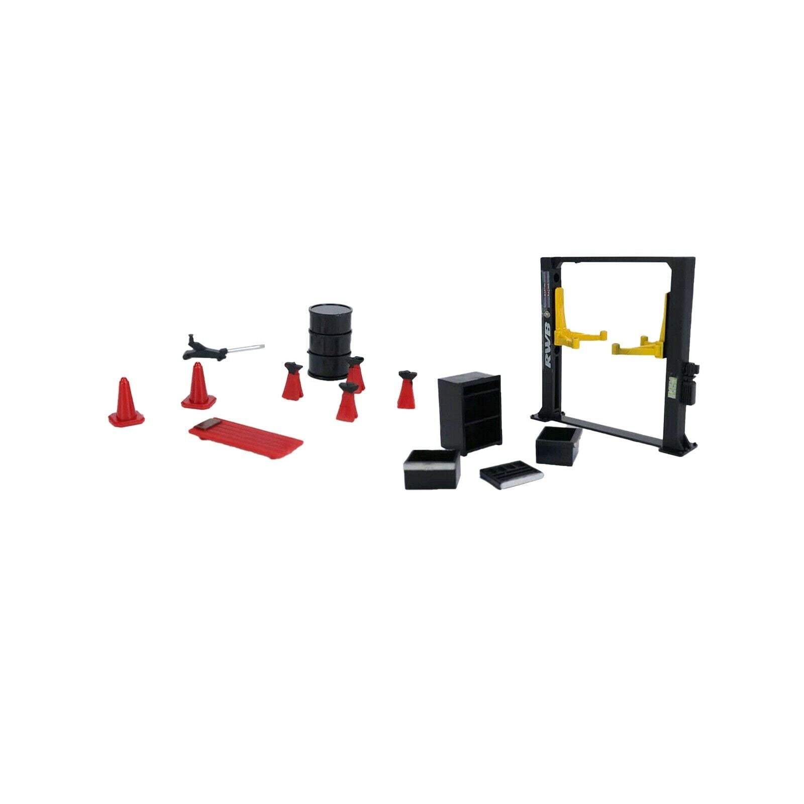 ABS 1/64 Garage Maintenance Tools Set ABS Model Car Display Diorama ...