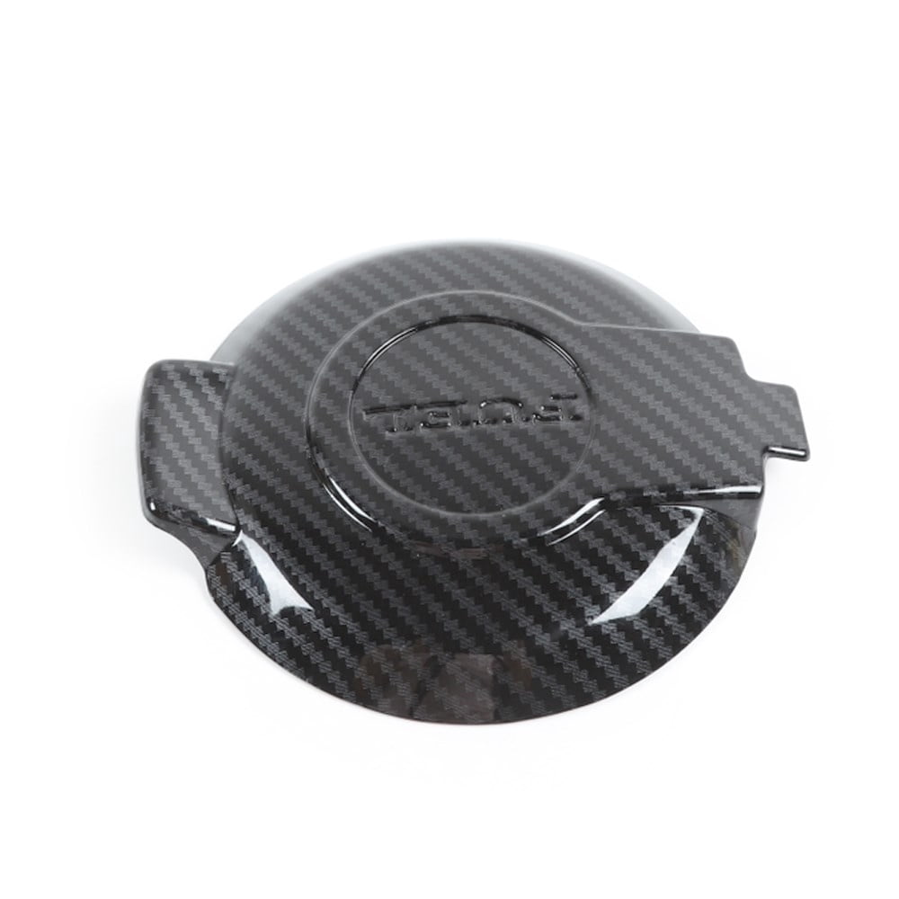 ABS Black Carbon Fiber Fuel Tank Cover Door Gas Filler Cap For ...