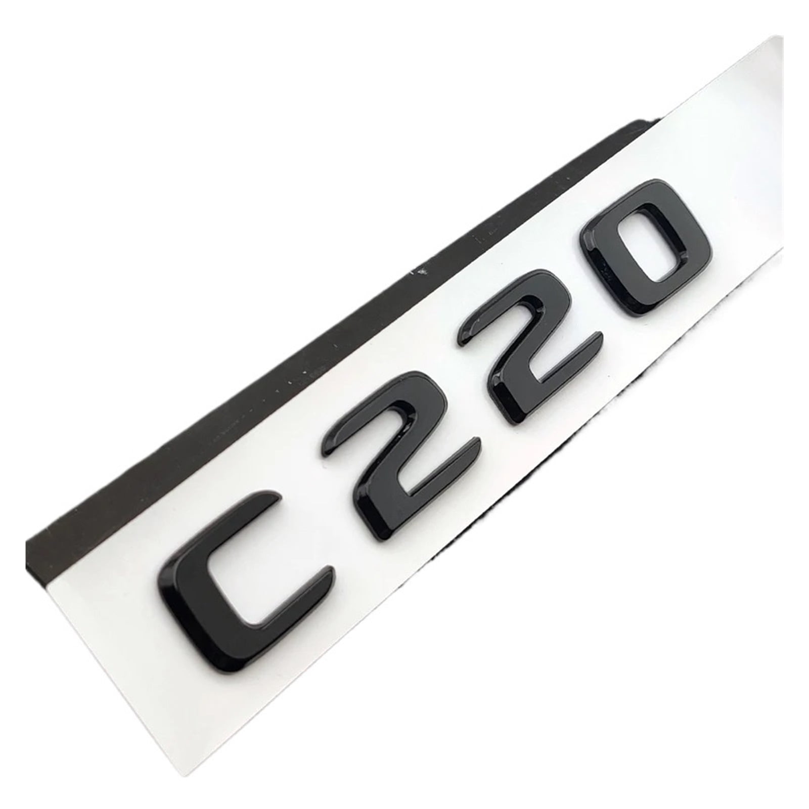 ABS Black Chrome 3d Letters For Car Trunk Badge Fit For Mercedes Benz ...