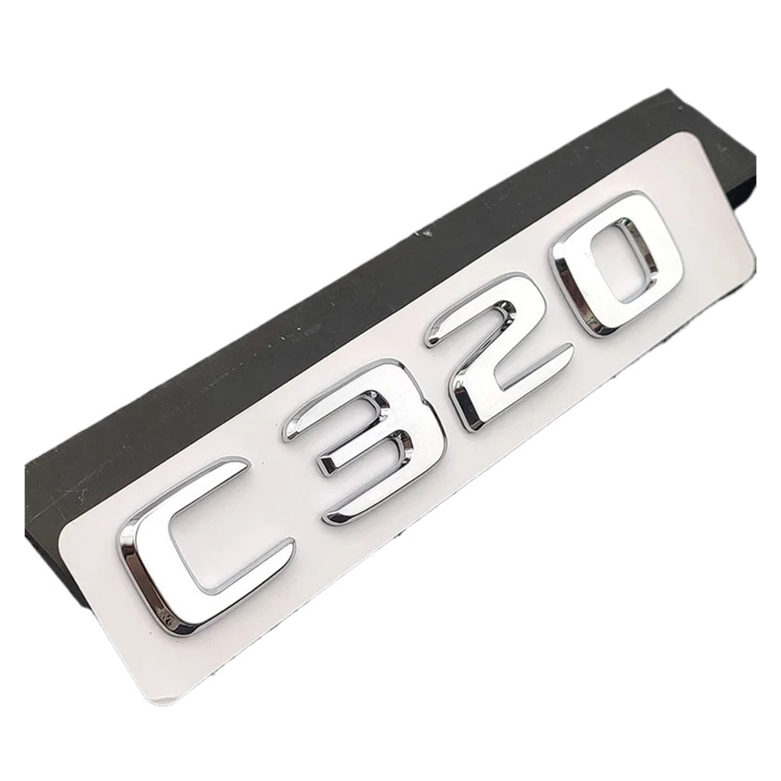 ABS Black Chrome 3d Letters For Car Trunk Badge Fit For Mercedes Benz ...