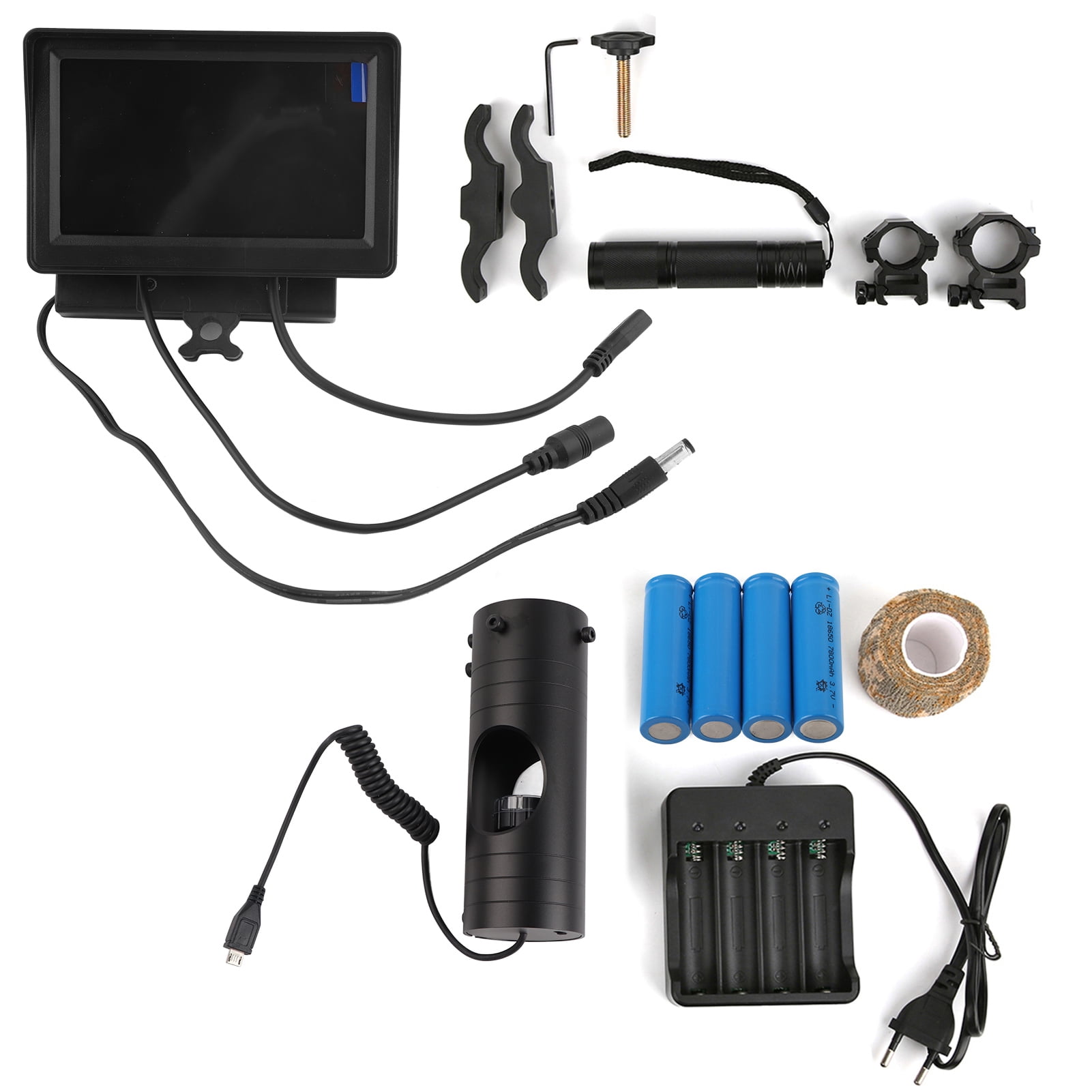 ABS Black Digital Infrared Night Vision Monocular Telescope with Screen ...