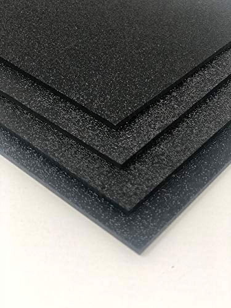 ABS Black Plastic Sheet 1/16" x 24" x 48” Textured 1 Side Vacuum ...