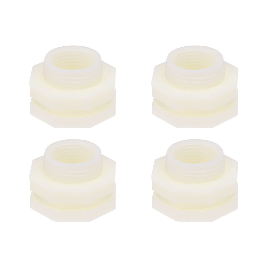 ABS Bulkhead Tank Fitting Adapter for Rain Bucket Aquariums Water Tanks ...
