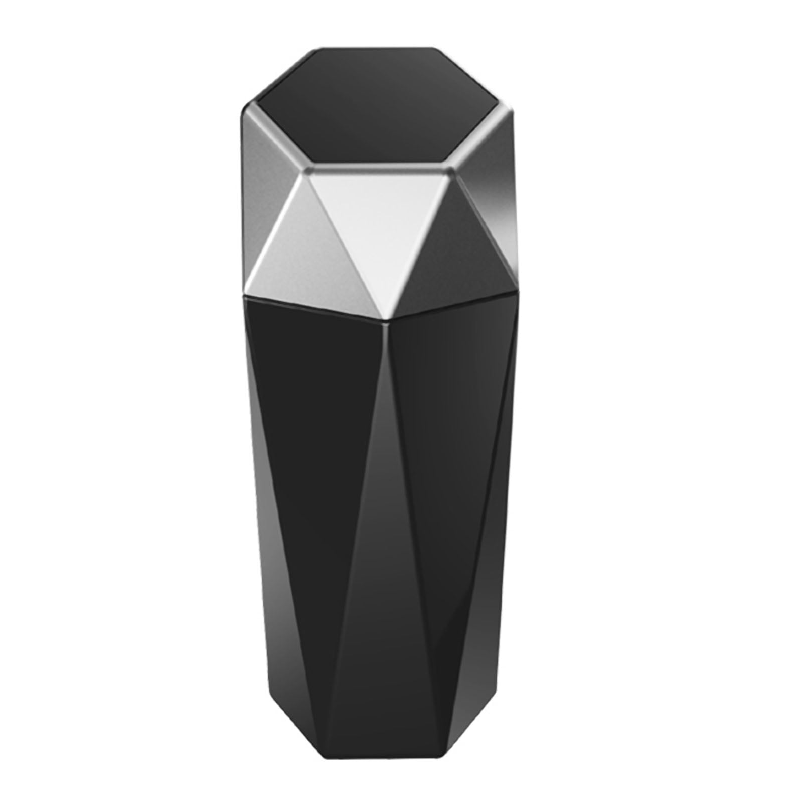 ABS Car Auto Mini Cup Holder Trash Can Rhombus Storage Box Garbage Bin ...
