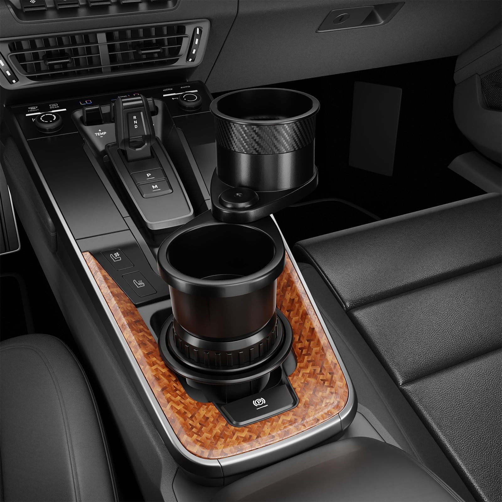 ABS Car Cup Holder Expander - 10x20.7cm Vehicle Drink Organizer ...