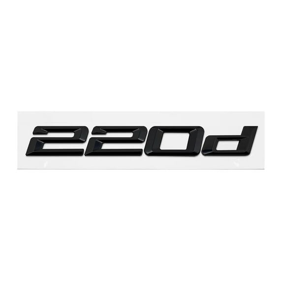 ABS Car Rear Trunk Letters Logo Badge Emblem Sticker 216d 218d 220d ...