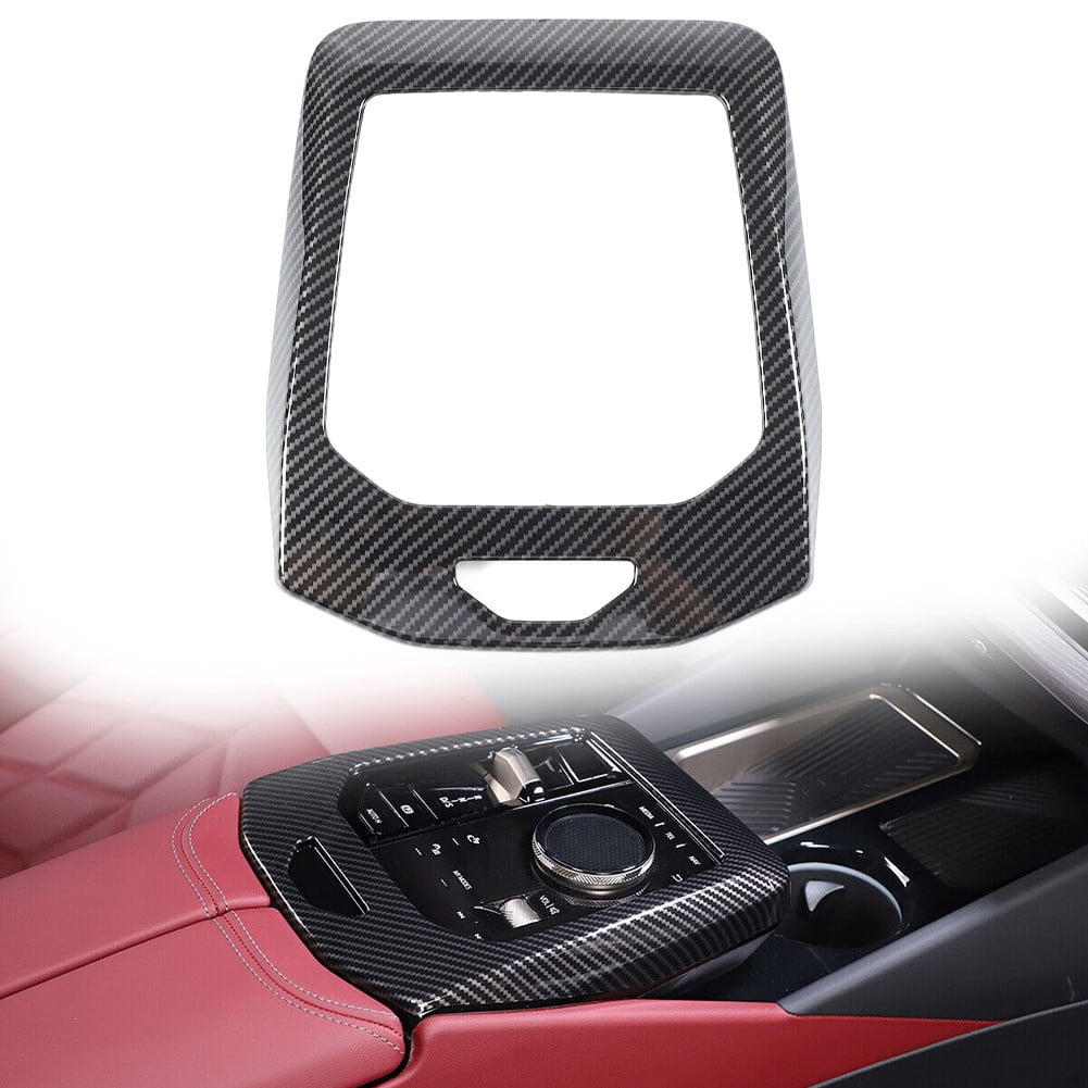 ABS Carbon Fiber Center Console Frame Trim Cover Fits For BMW 5 Series ...