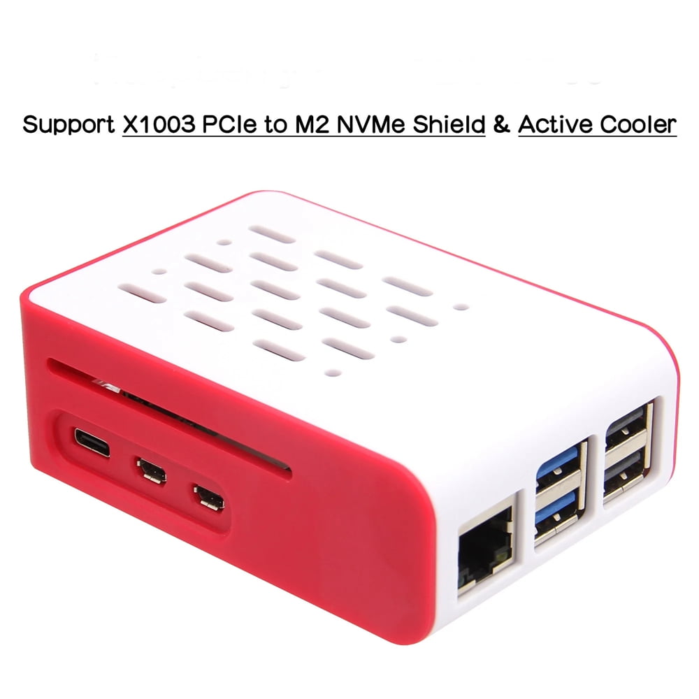 ABS Case Support Active Cooler & X1003 PCIe to M2 NVMe Shield, Wall ...
