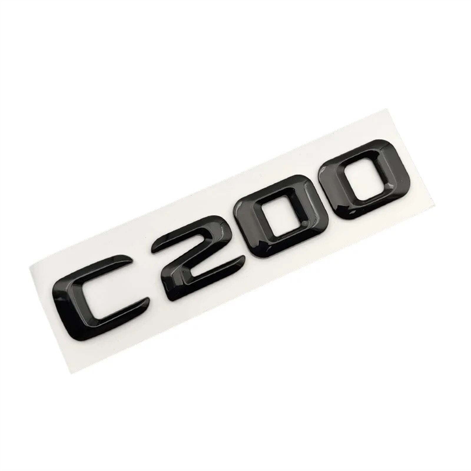 ABS Chrome Letters Car Rear Trunk Emblem Badge Sticker C200 C300 C400 ...