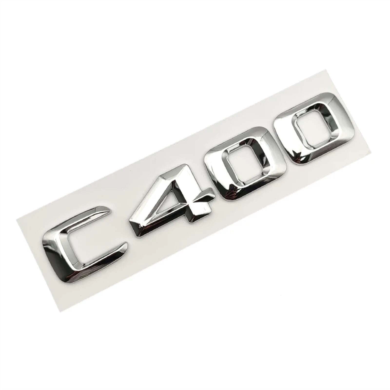 ABS Chrome Letters Car Rear Trunk Emblem Badge Sticker C200 C300 C400 ...