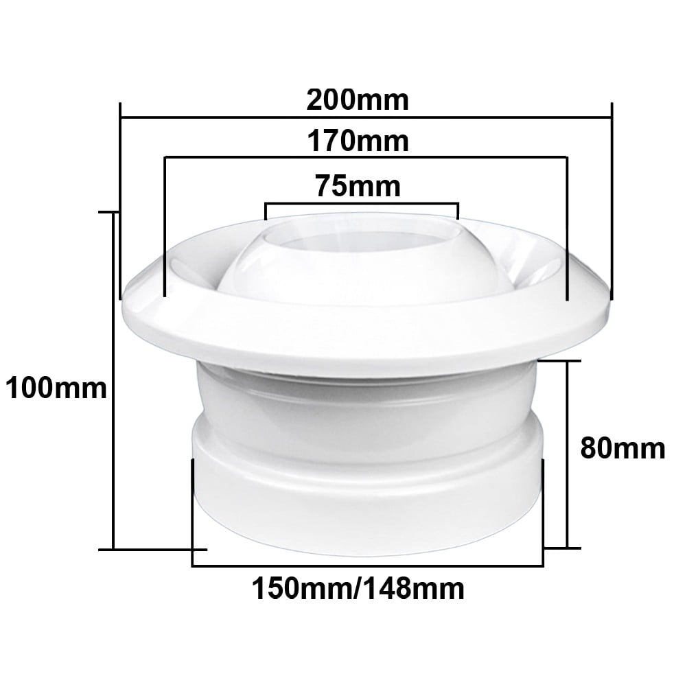 Abs Circular Jet Spherical Nozzle Air Vent For Airport Station Central ...