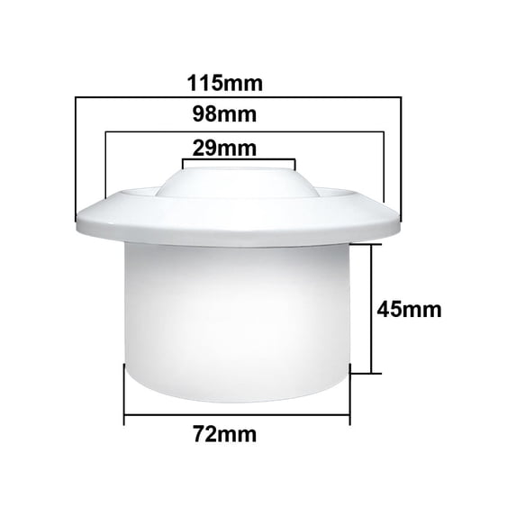 Abs Circular Jet Spherical Nozzle Air Vent For Airport Station Central ...