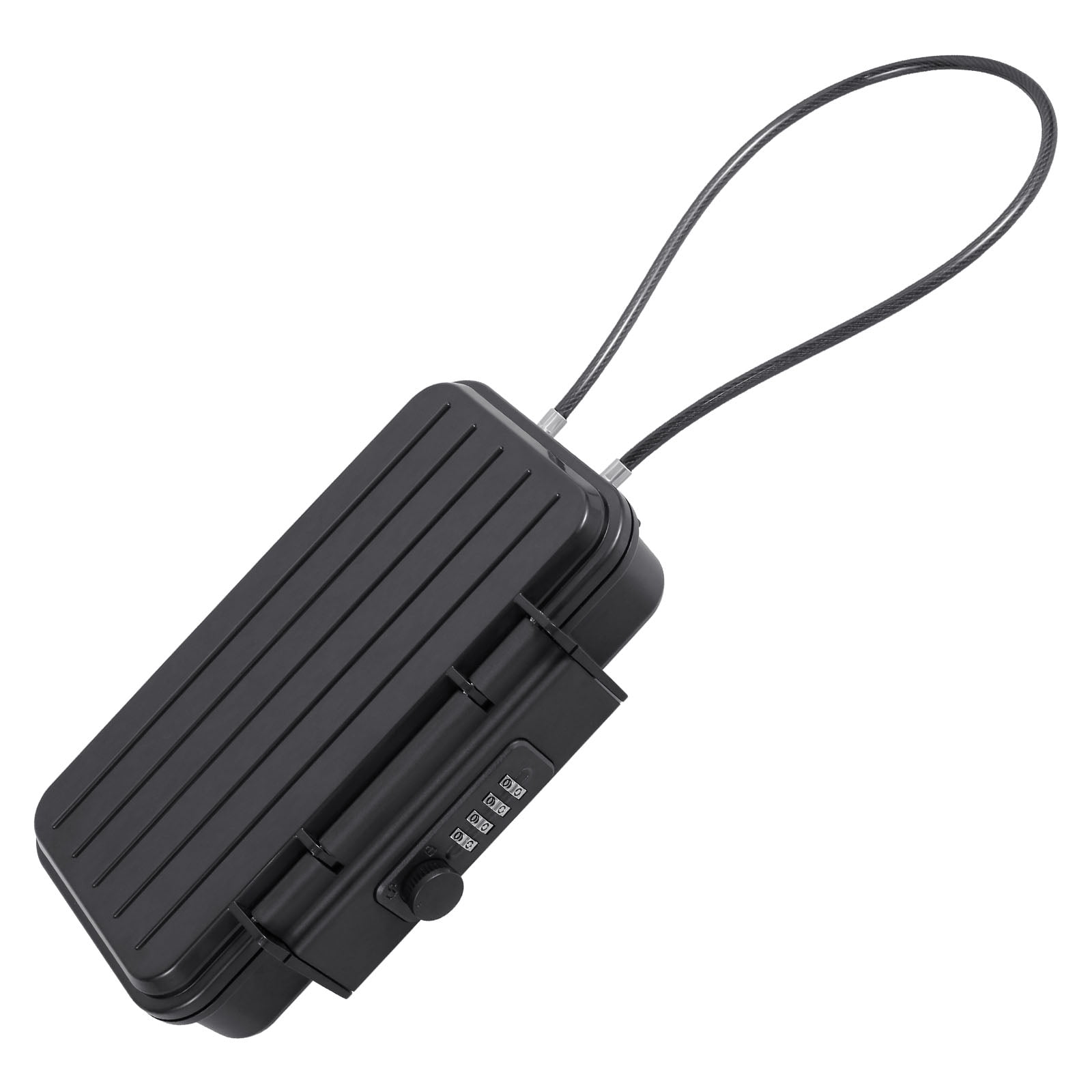 ABS Combination Safe Lockbox with Wire Rope for Personal Valuable ...