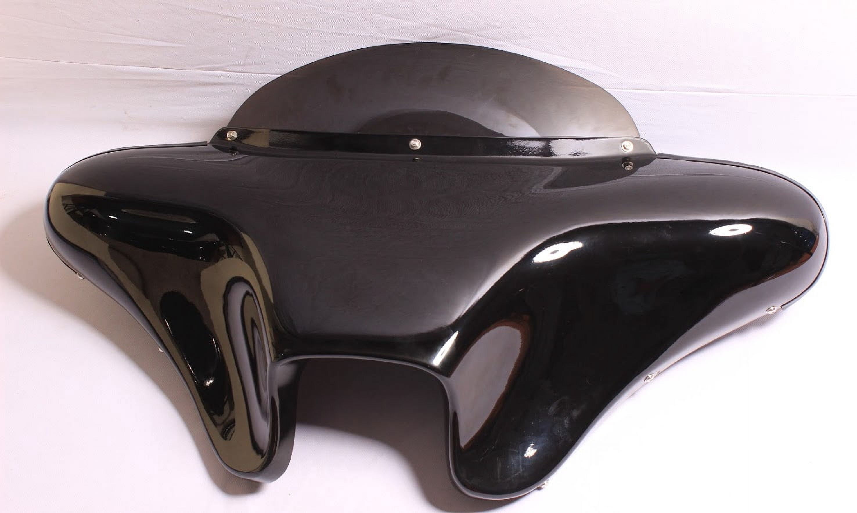 ABS DOUBLE DIN BATWING FAIRING WINDSHIELD FOR 2008-2019 Harley Softail ...