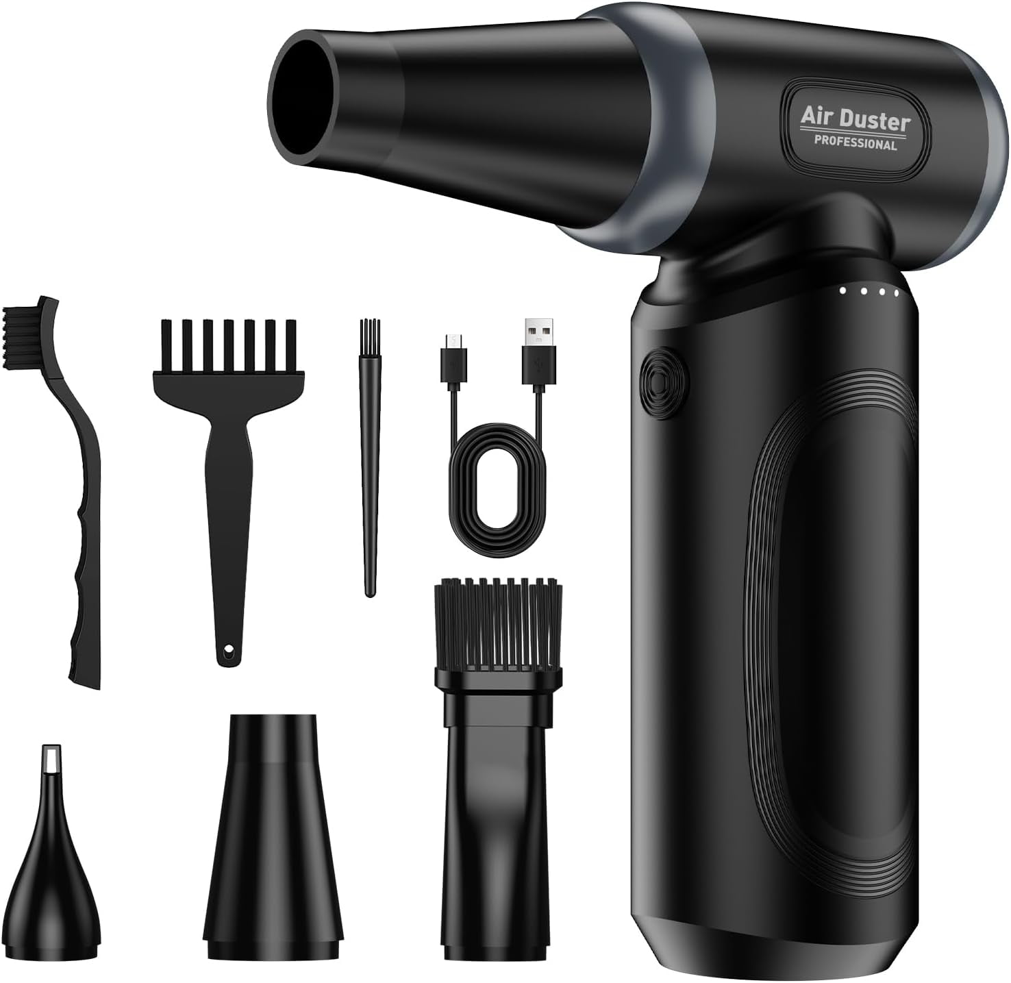 ABS Duster,150000RPM Cordless Mini Blower,3-Gear Adjustable Air Duster ...