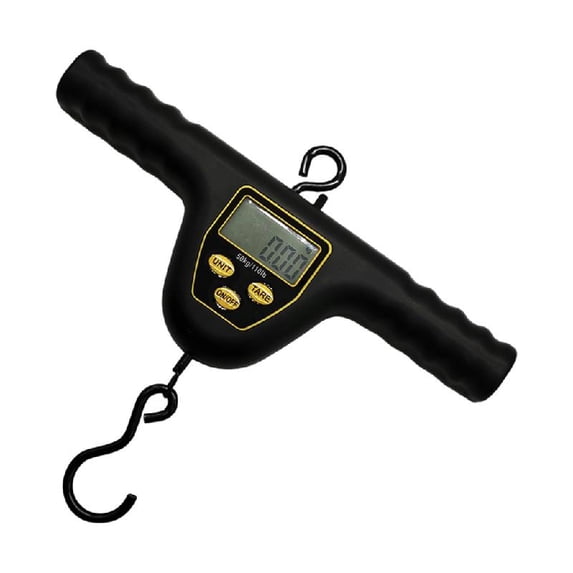 ABS Fishing Scale 50kg LCD Display Auto Foldable Hook Portable Angling ...