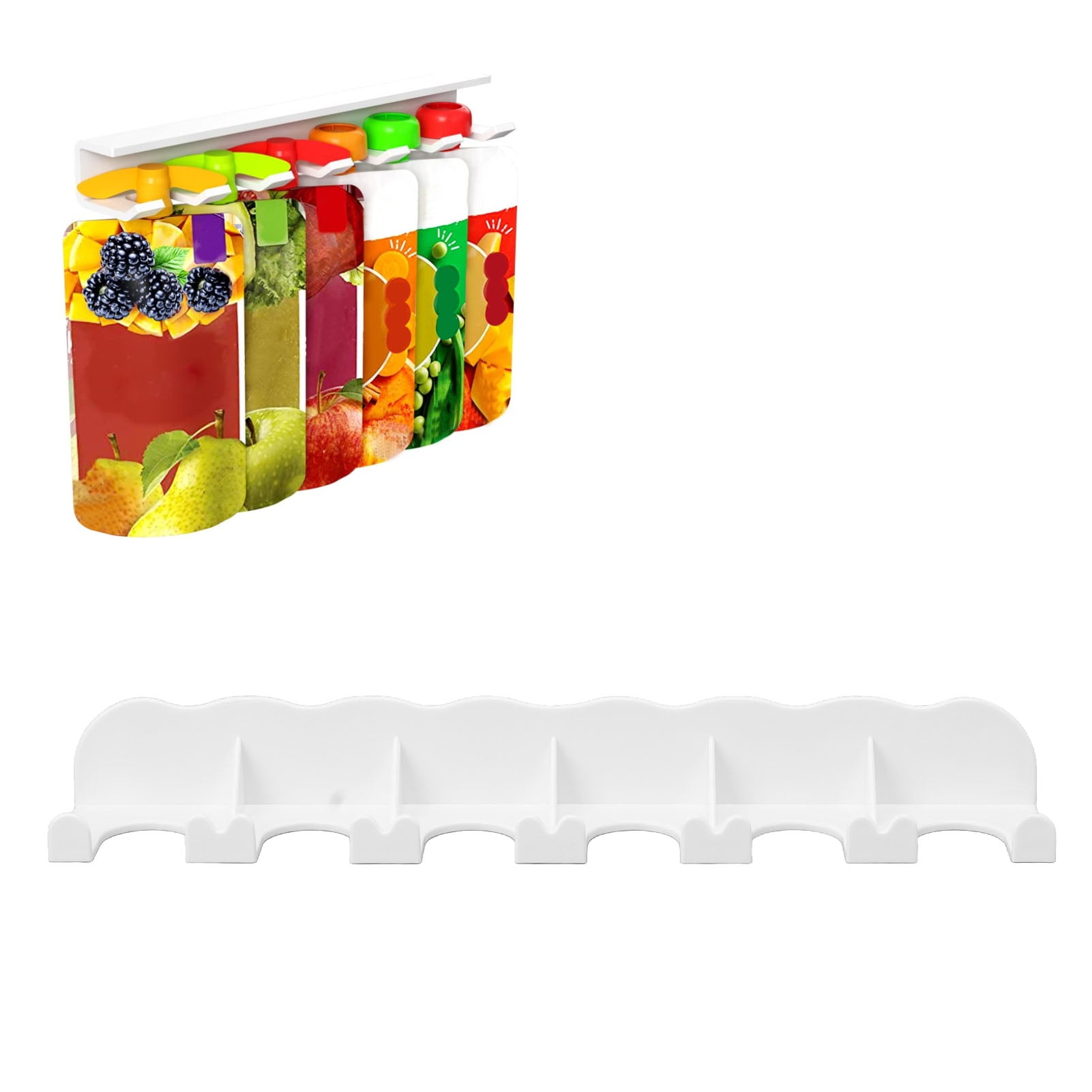 ABS Food Pouch Organizer For Refrigerator, Fits Helicopter Round Lids ...