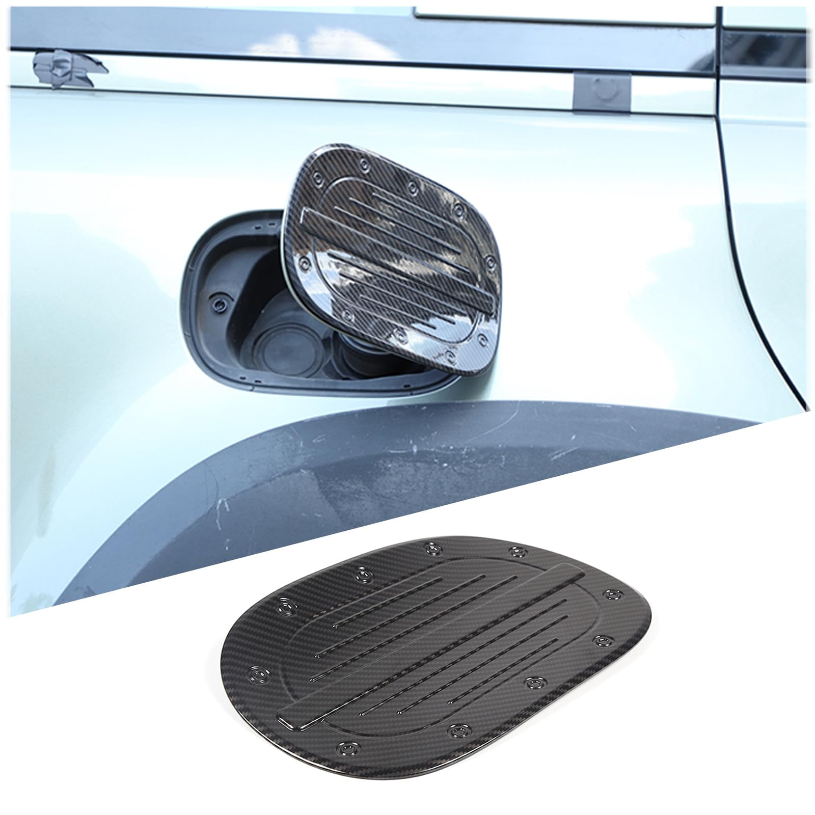ABS Fuel Tank Cap STF9 Trim Cover Fit for Defender 90 110 130 2020 2021 ...