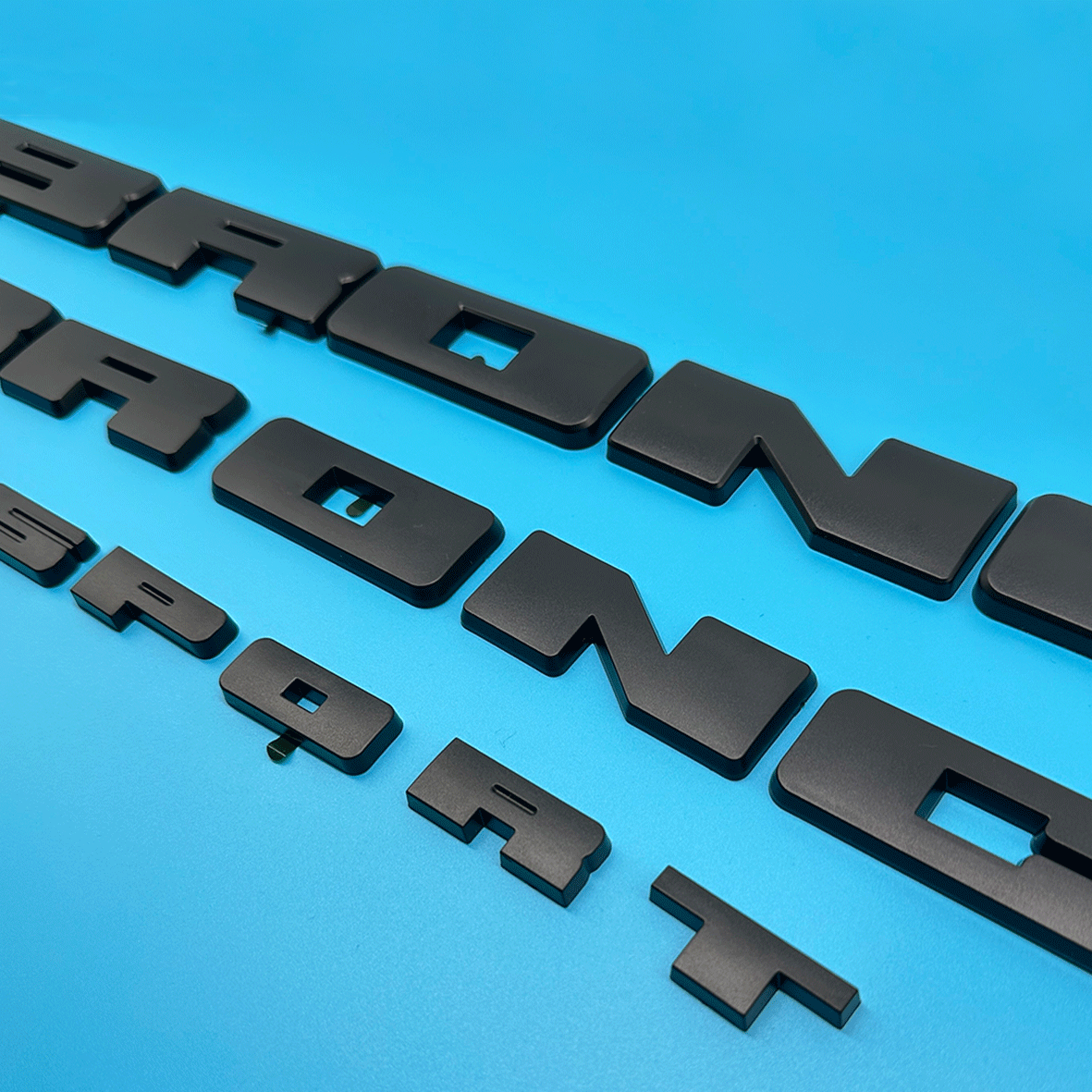 ABS Grille / Tailgate Emblem Letter Overlay Decal Decor Cover Trim for ...