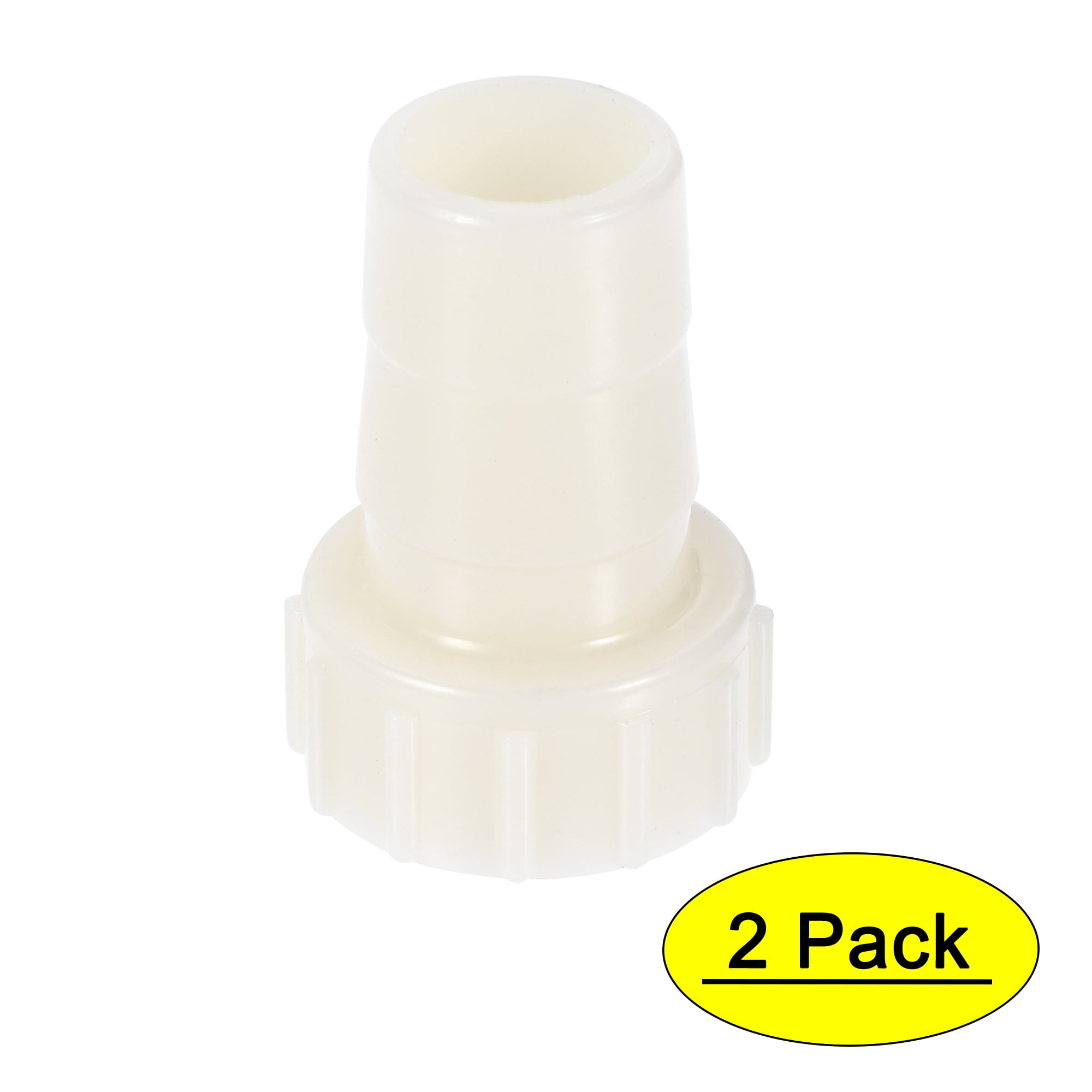 ABS Hose Barb Fittings Coupler, 16mm Barb x G1/2 Female Thread, White ...
