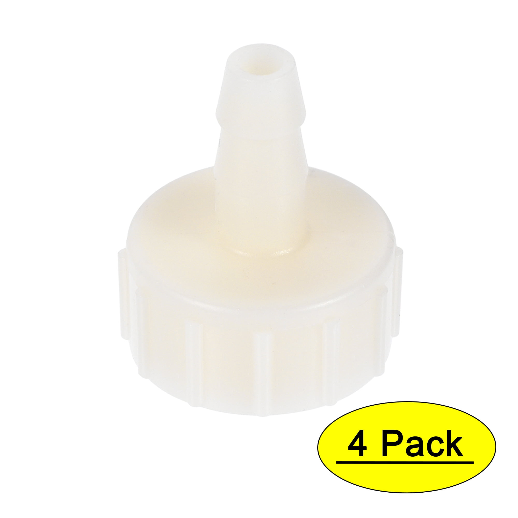ABS Hose Barb Fittings Coupler, 6mm Barb x G1/2 Female Thread, White ...