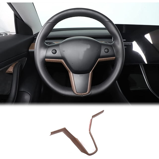 ABS Interior Steering Wheel Trim Strip Accessories for Tesla Model 3 ...