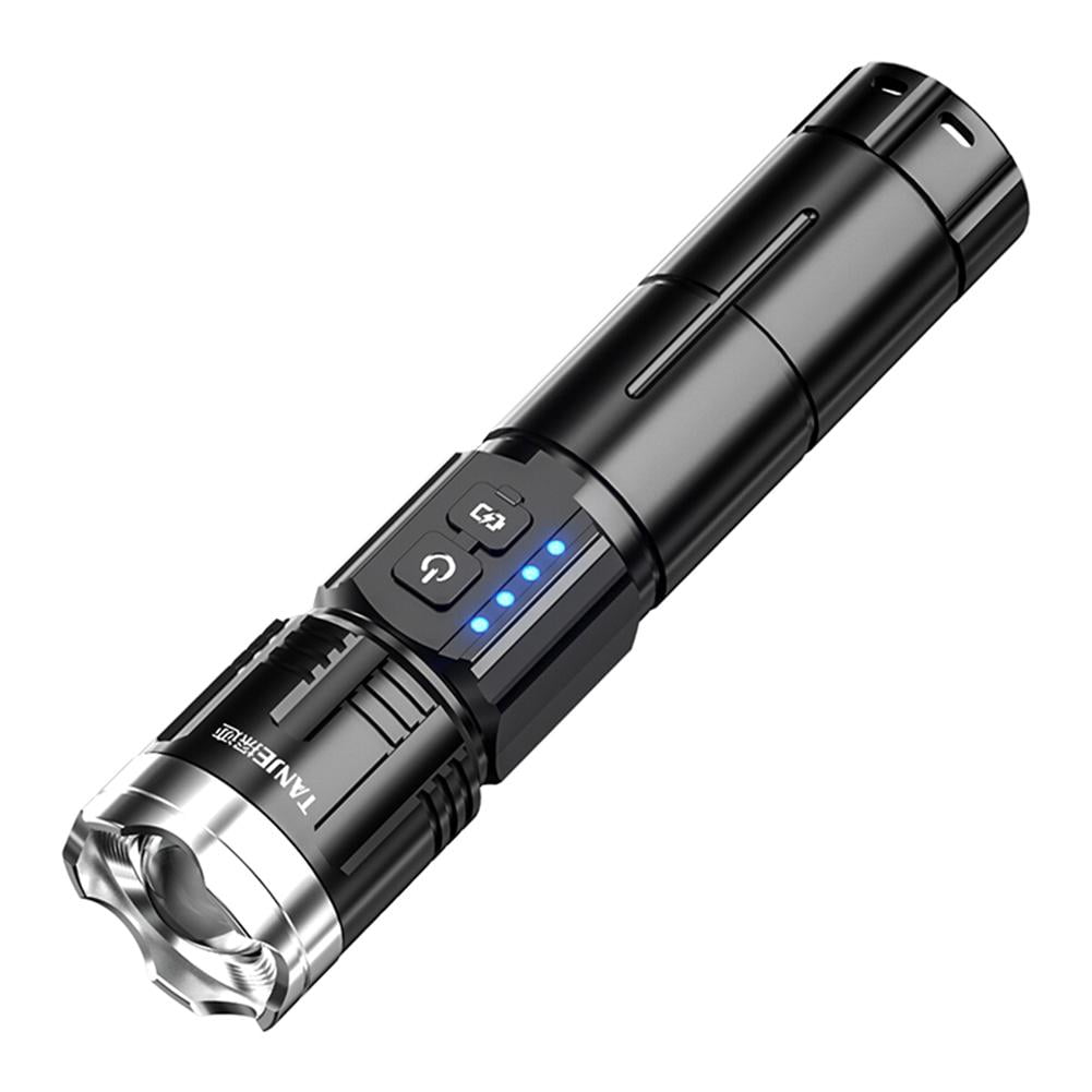 ABS LED Flashlight with Zoom Function, Type-C Charging, and Rainproof ...