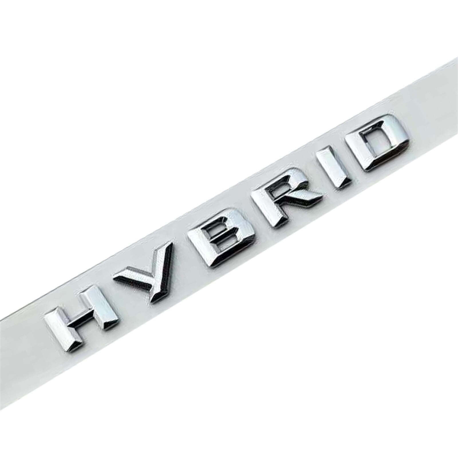 ABS Letters Chrome Hybrid Emblem Trunk Side Badge Nameplate Decal Car ...