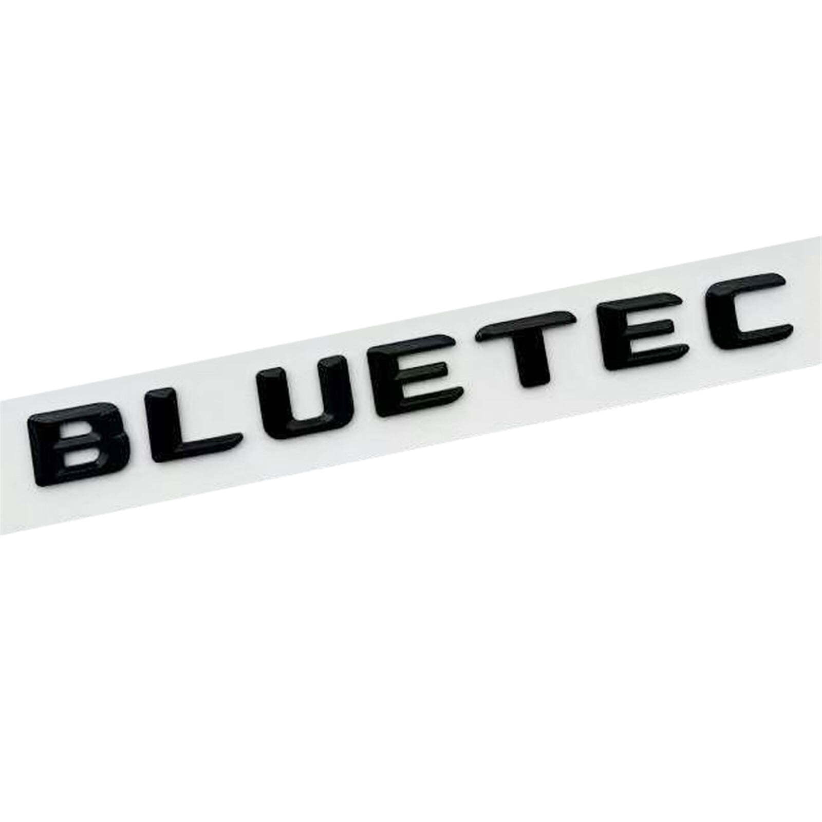 ABS Letters Glossy Black Bluetec Emblem Trunk Side Badge Nameplate ...