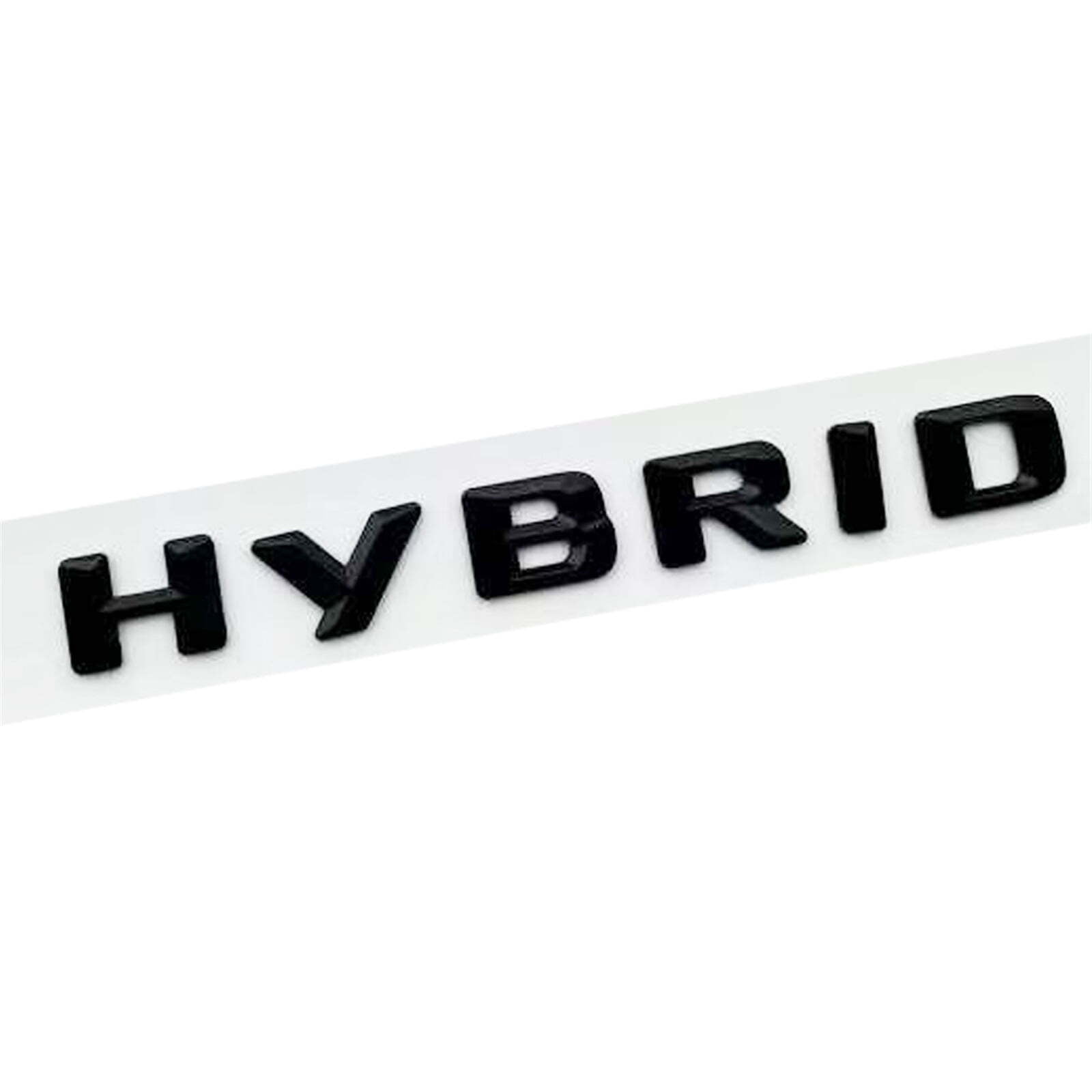 ABS Letters Glossy Black Hybrid Emblem Trunk Side Badge Nameplate Decal ...